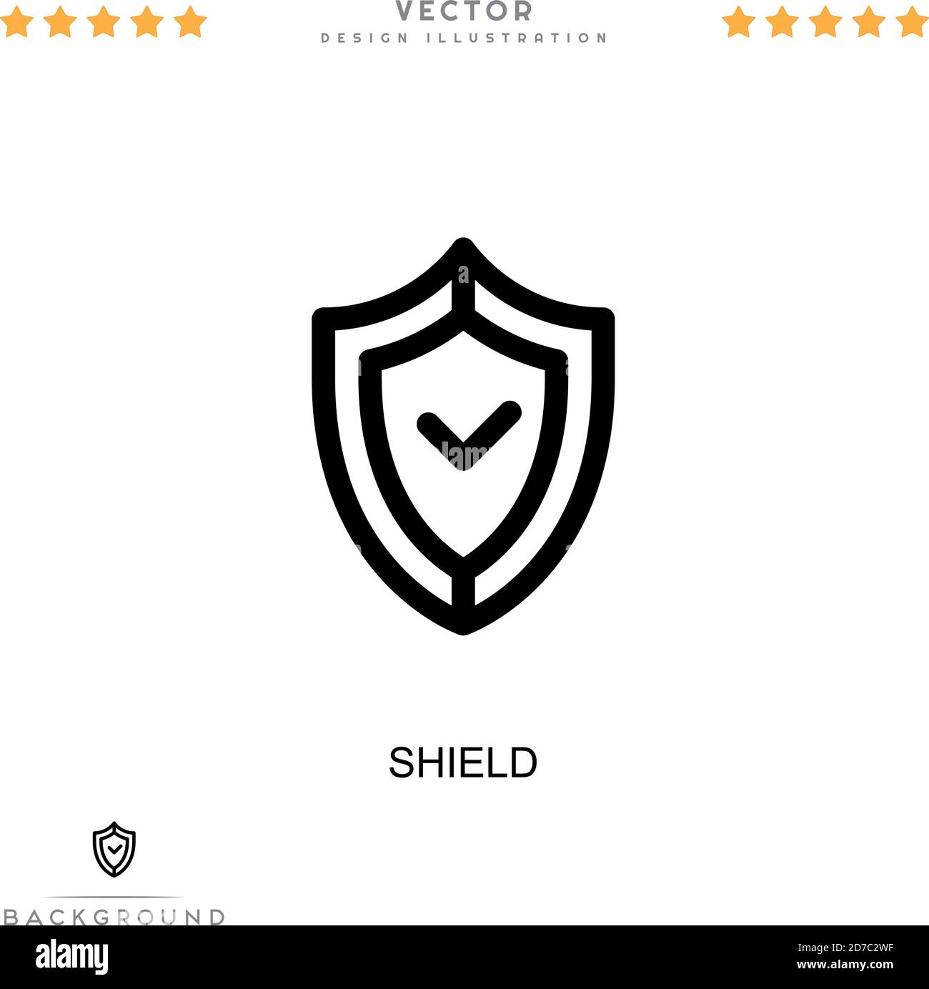 Shield icon. Simple element from digital disruption collection. Line ...