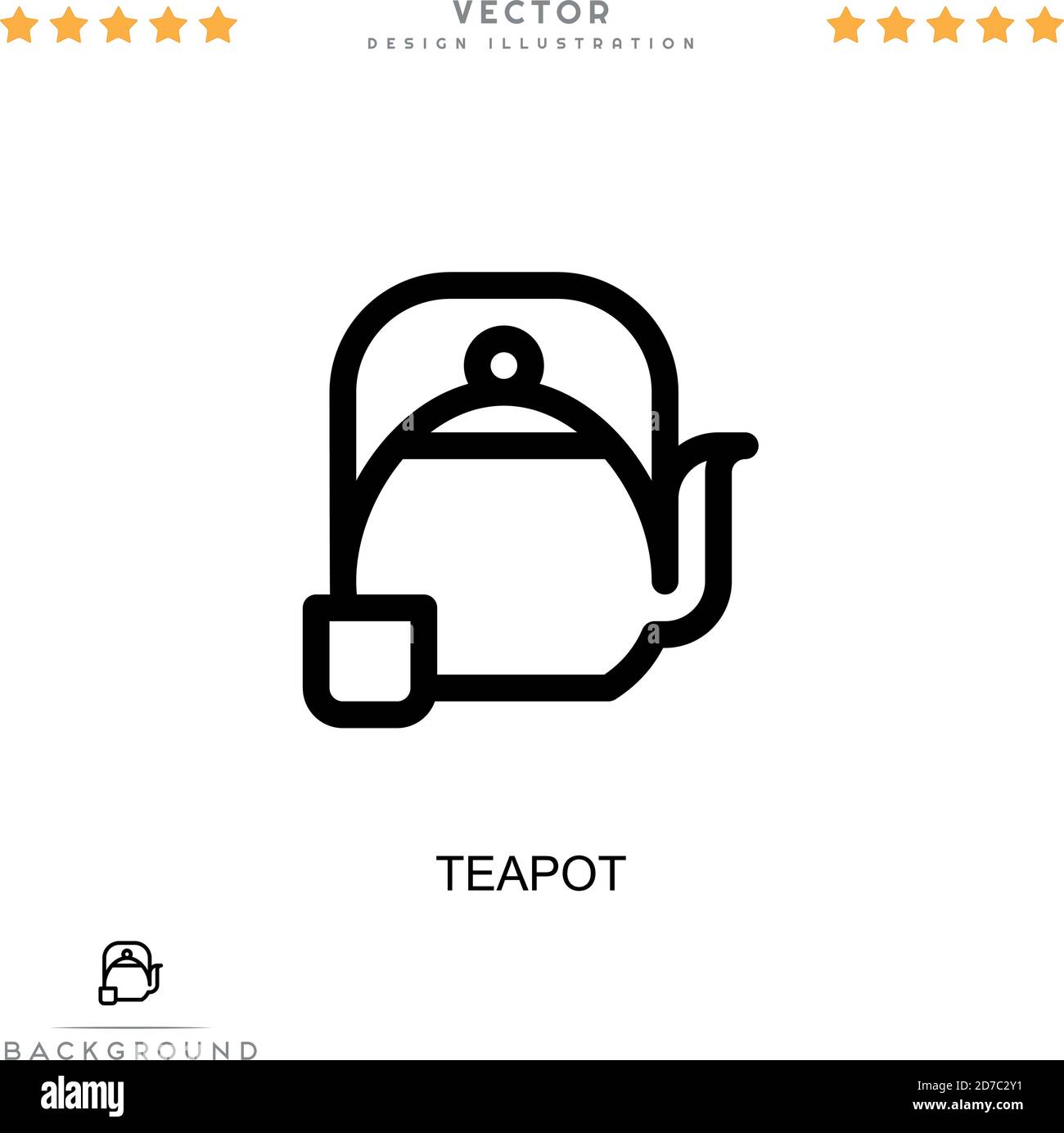 Teapot icon. Simple element from digital disruption collection. Line ...