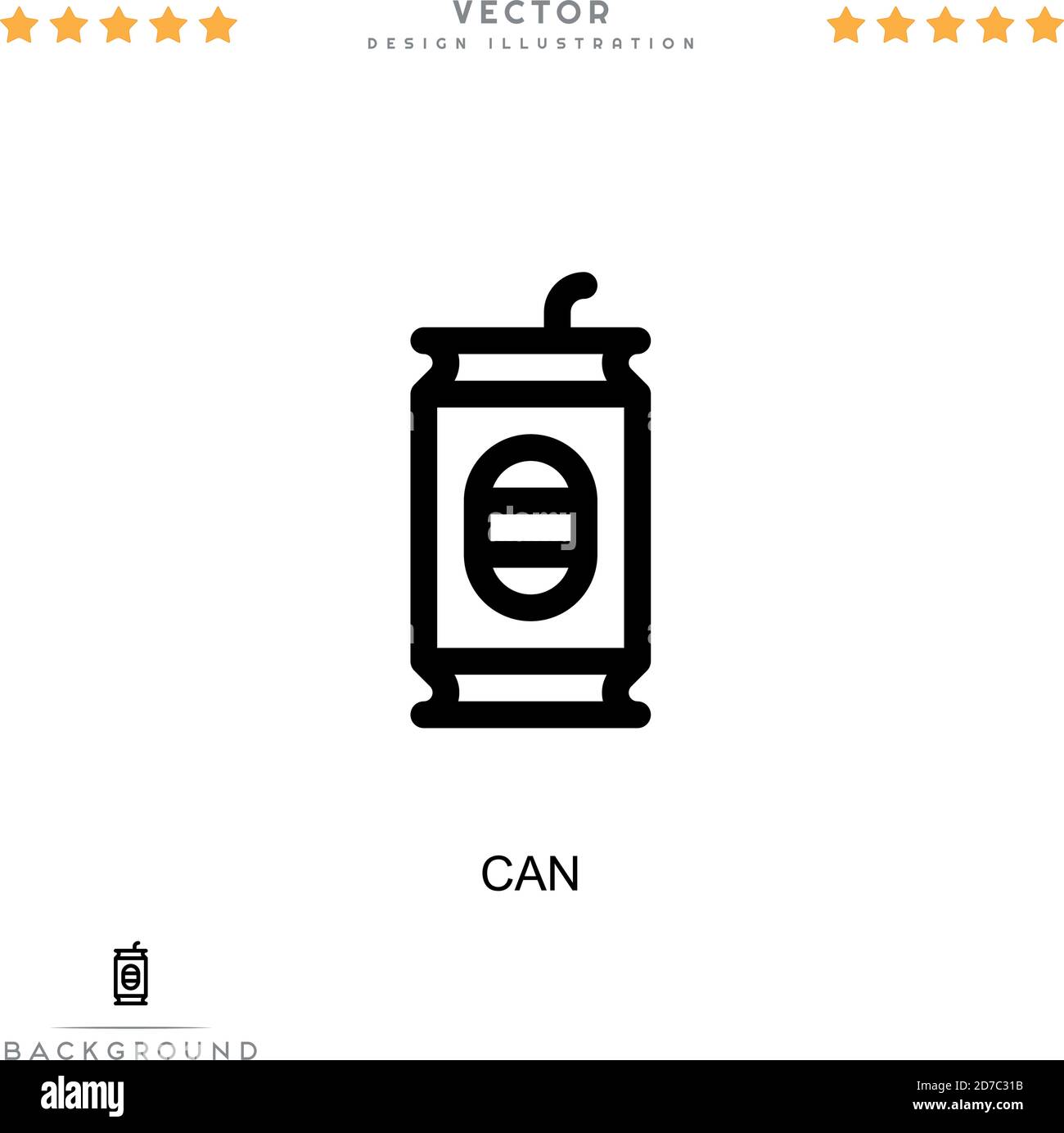 Can icon. Simple element from digital disruption collection. Line Can ...