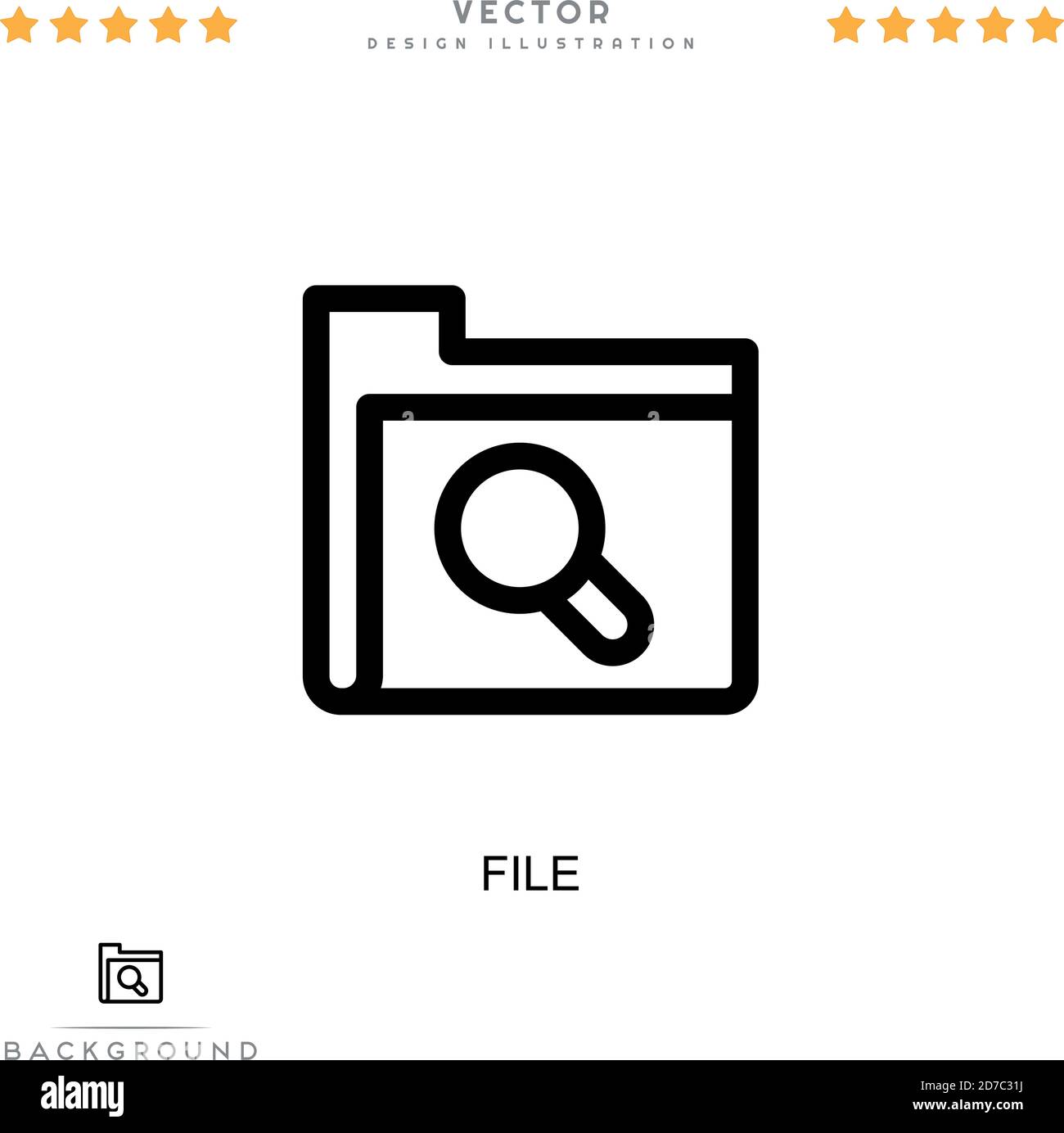 File icon. Simple element from digital disruption collection. Line File ...