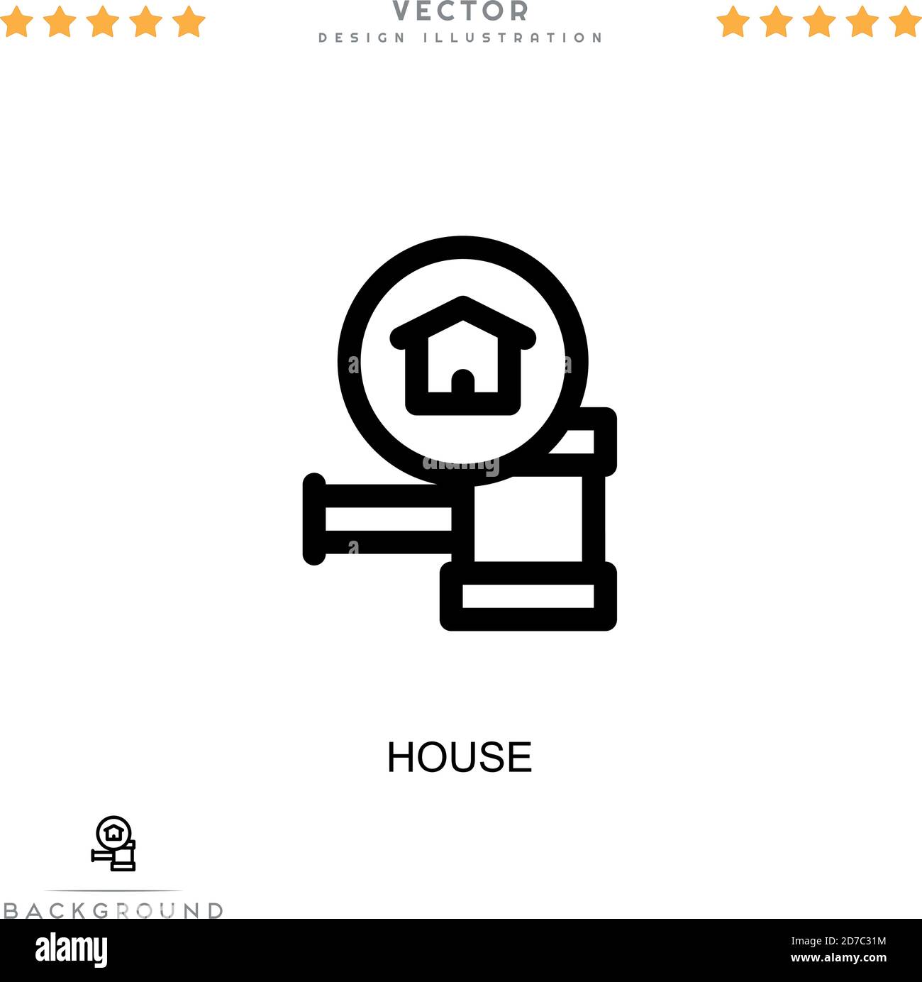 House icon. Simple element from digital disruption collection. Line ...