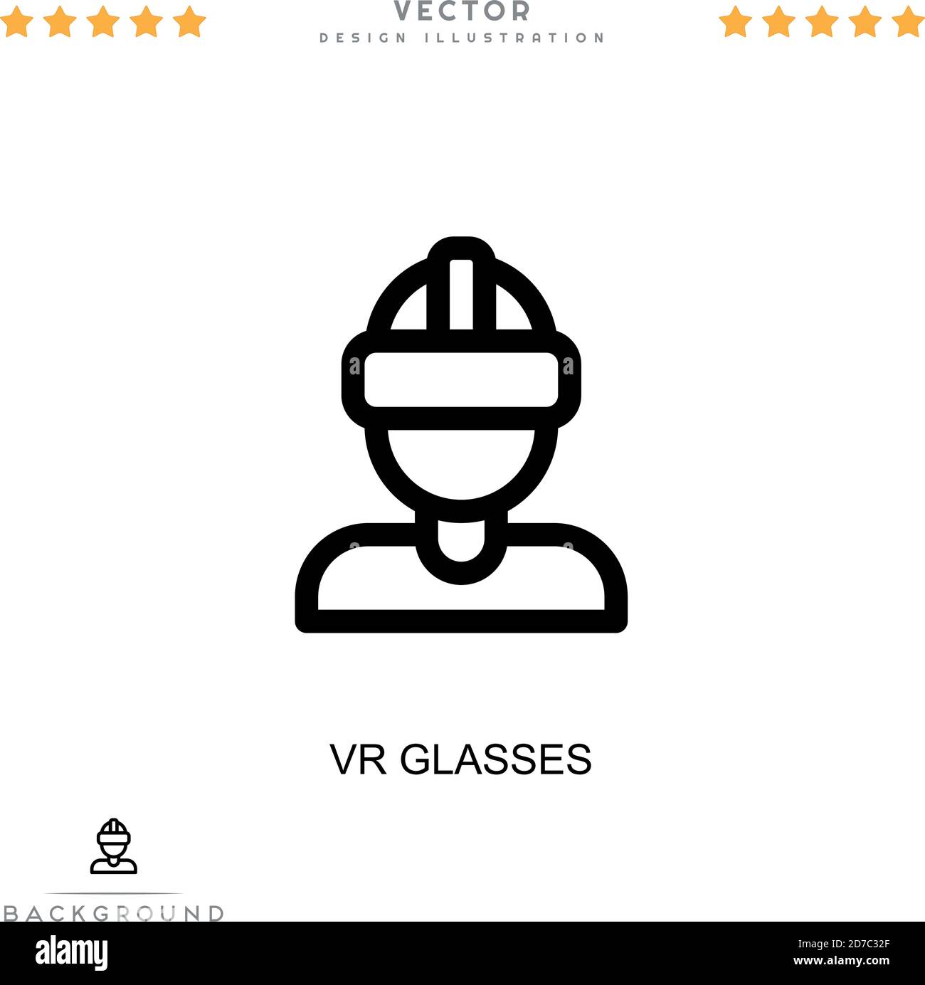 Vr glasses icon. Simple element from digital disruption collection ...