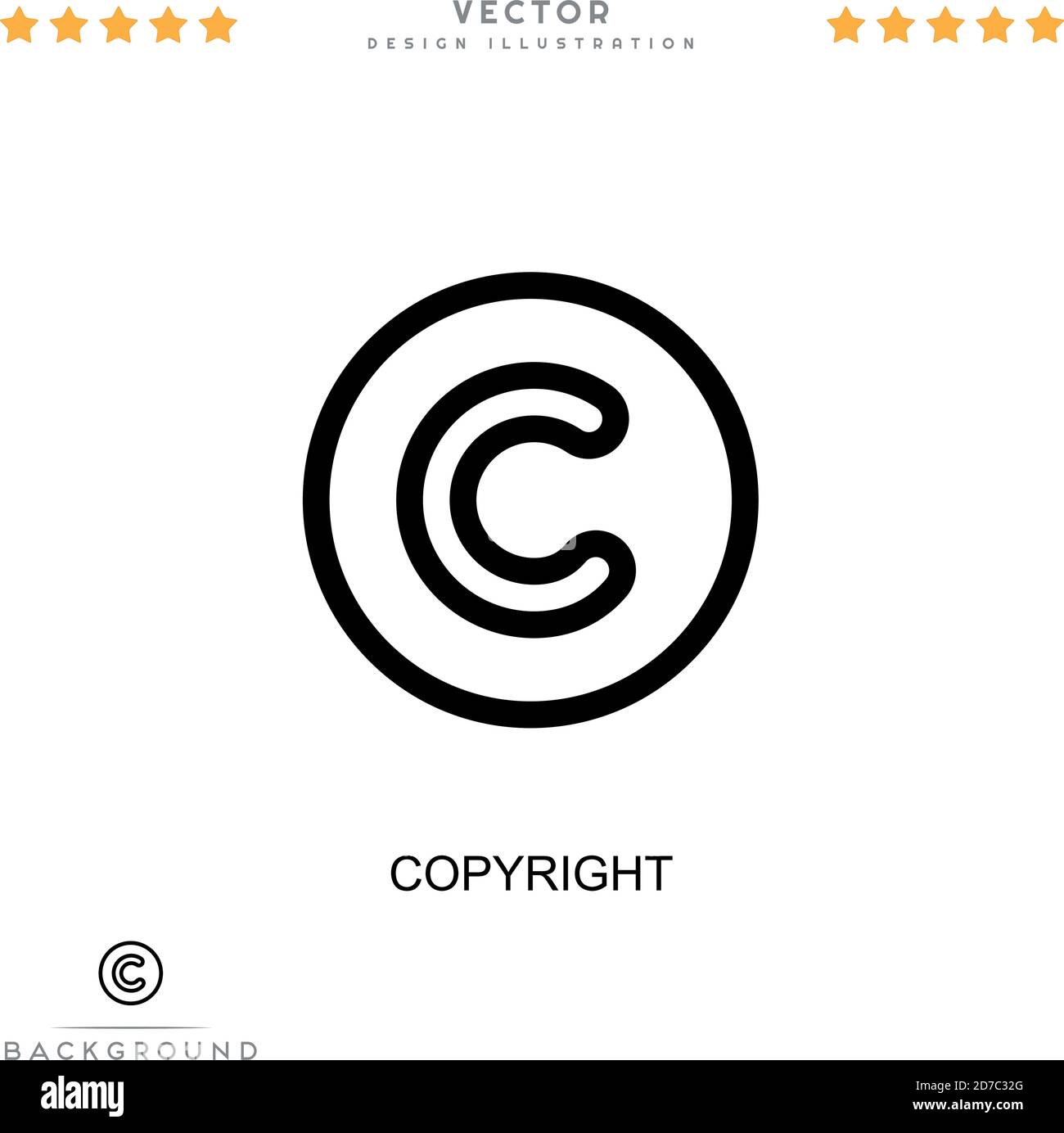 Copyright icon. Simple element from digital disruption collection. Line ...
