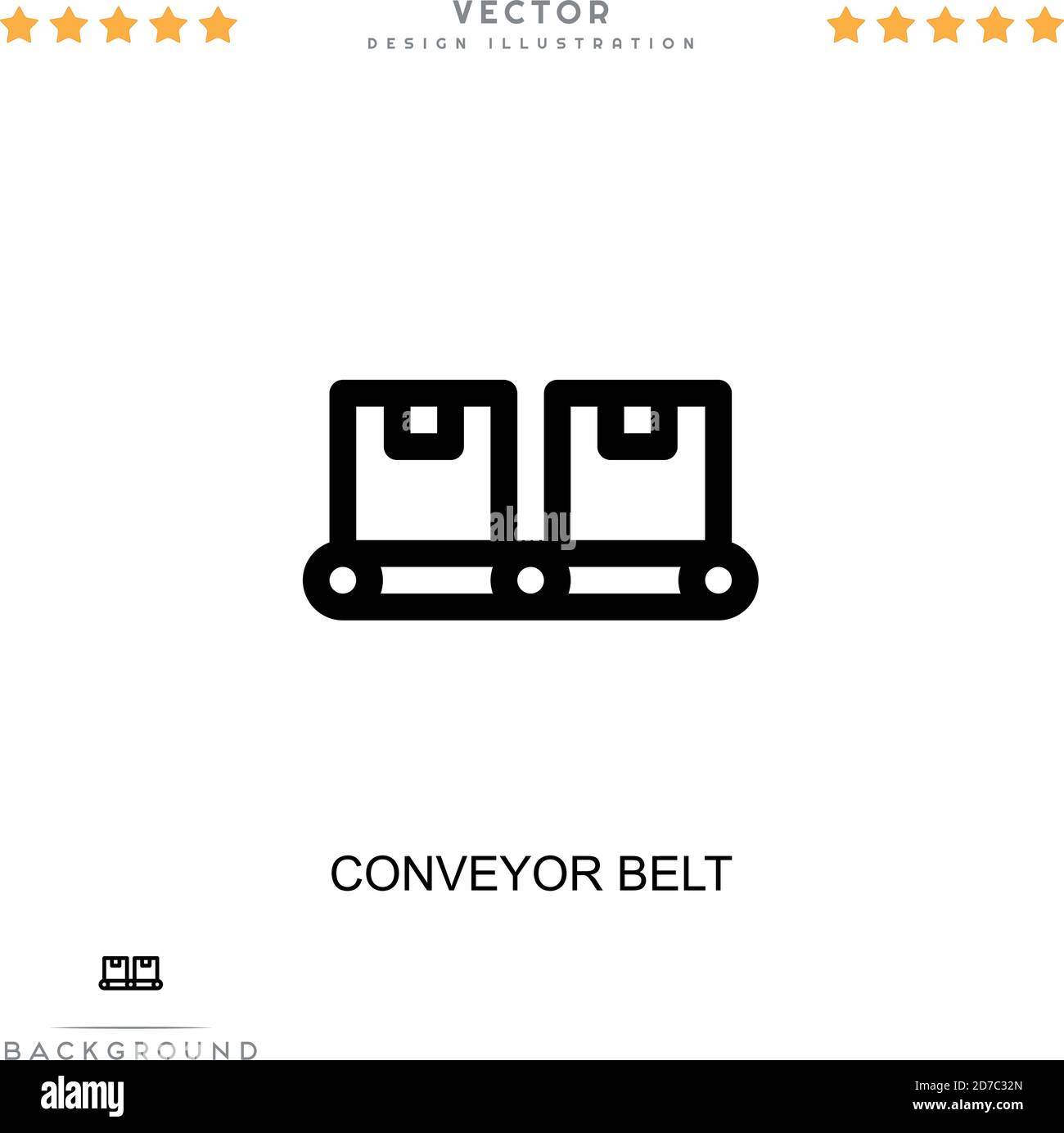 Conveyor belt icon. Simple element from digital disruption collection ...