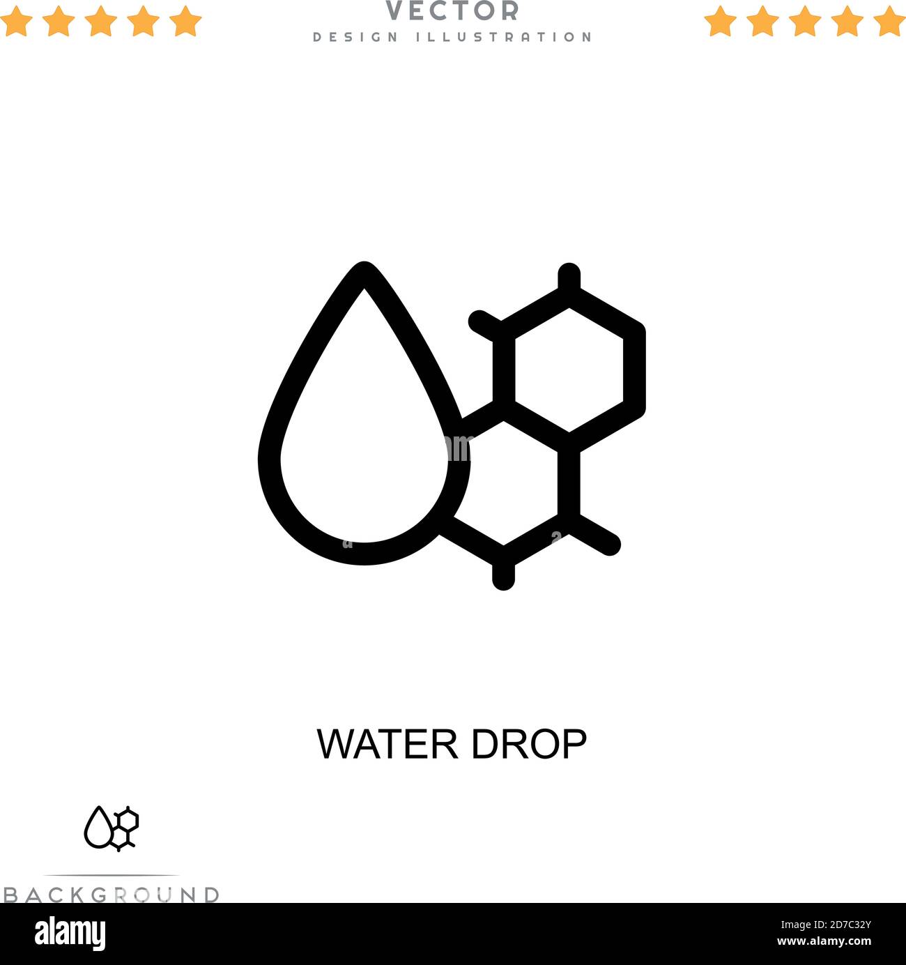 Water drop icon. Simple element from digital disruption collection ...