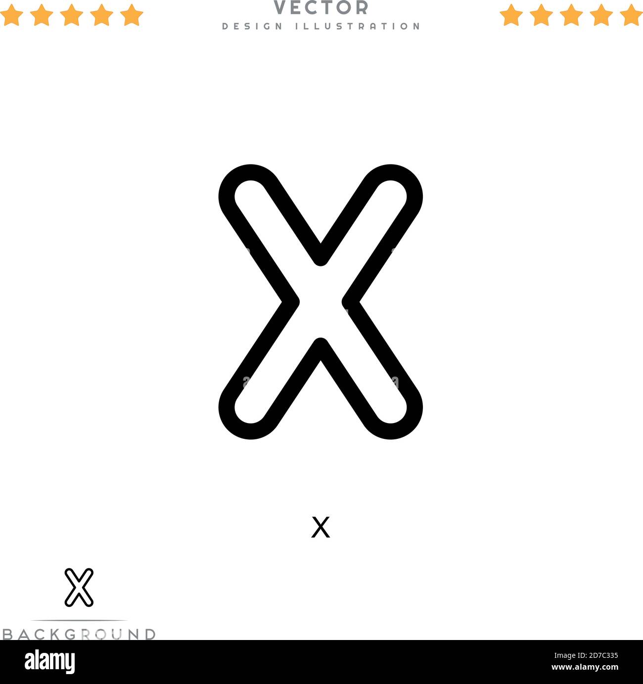 X icon. Simple element from digital disruption collection. Line X icon ...