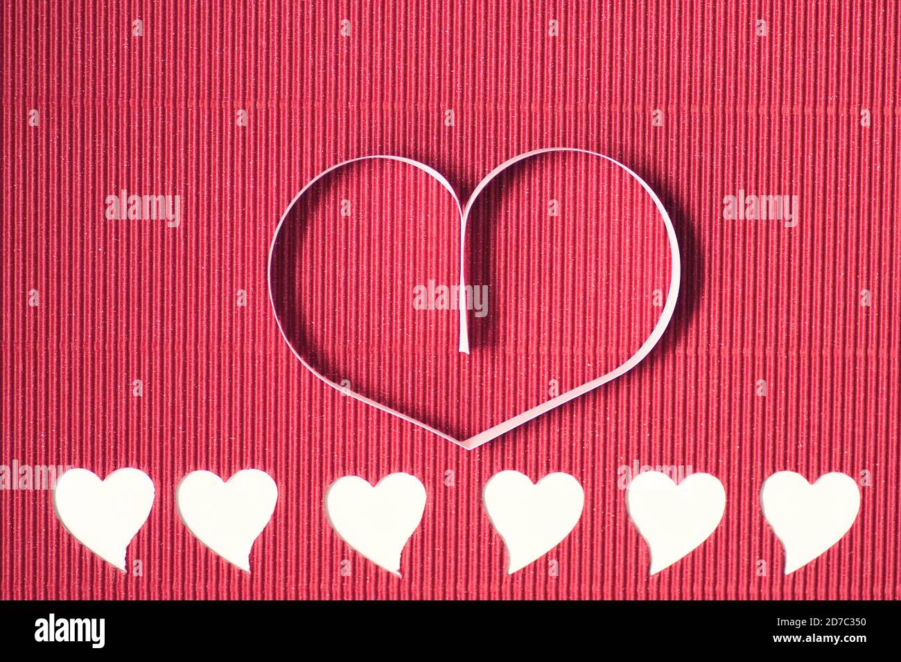 heart shape paper red Stock Photo - Alamy