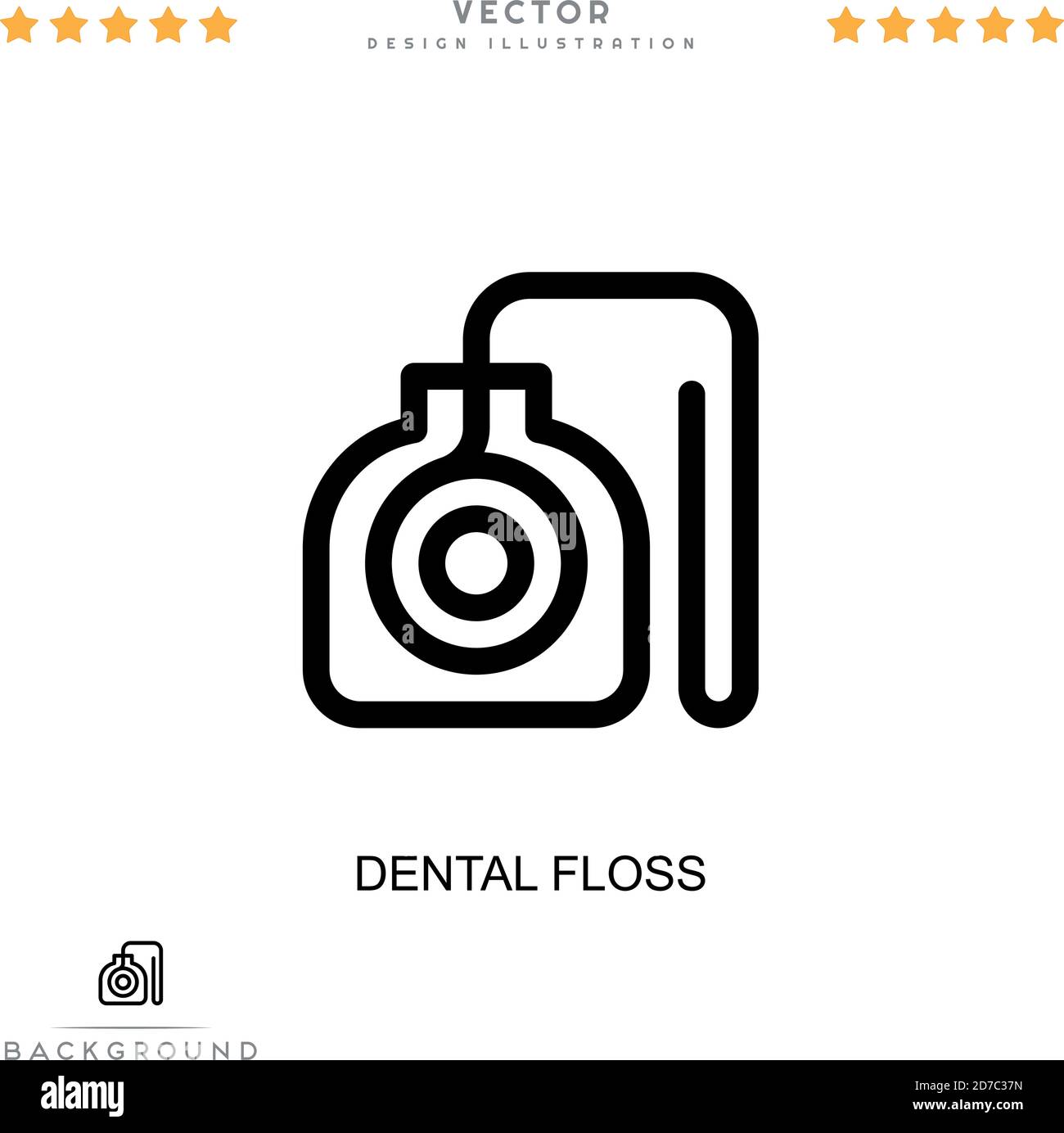 Dental floss icon. Simple element from digital disruption collection ...