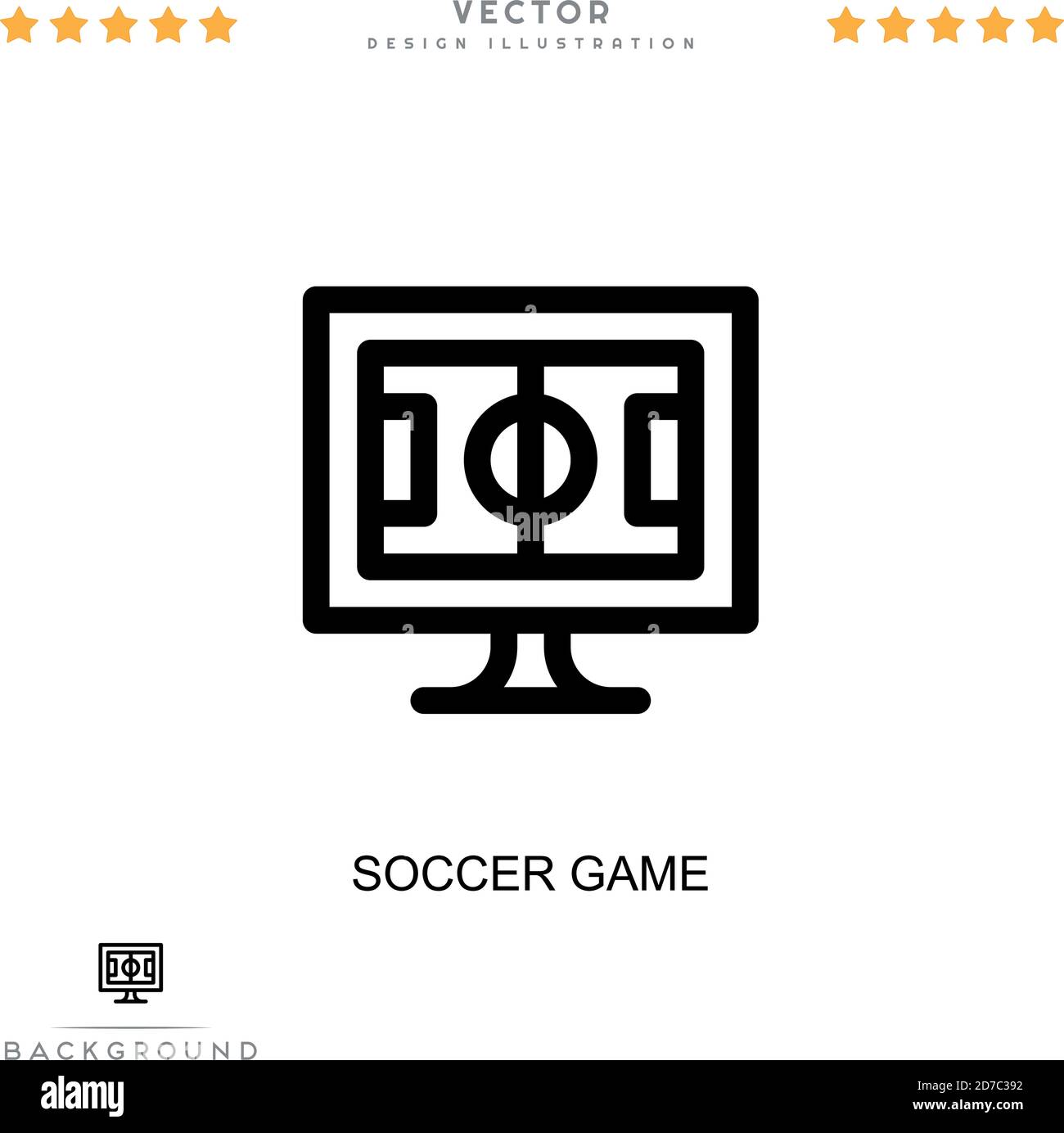Soccer game icon. Simple element from digital disruption collection ...
