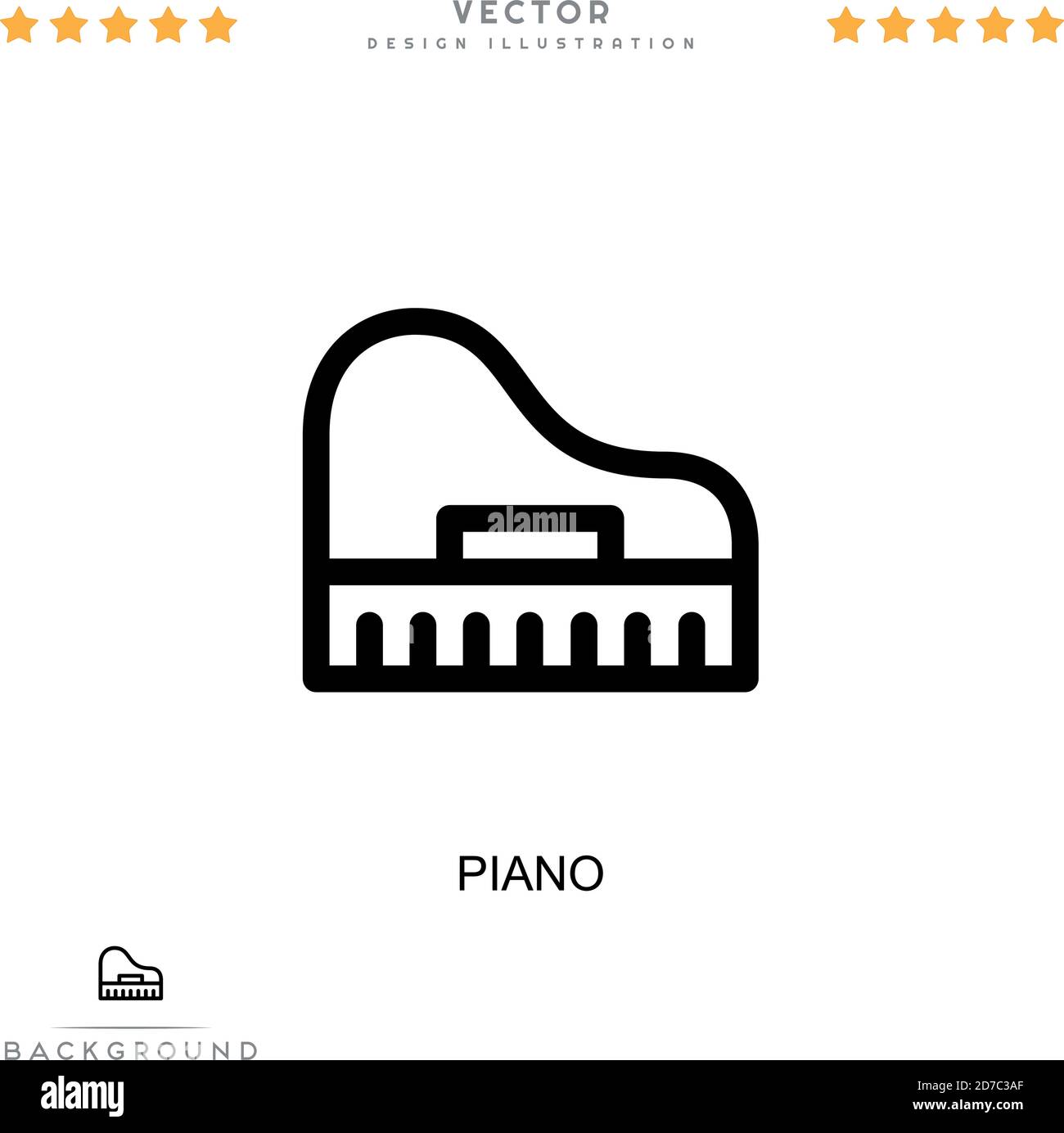 Piano icon. Simple element from digital disruption collection. Line ...