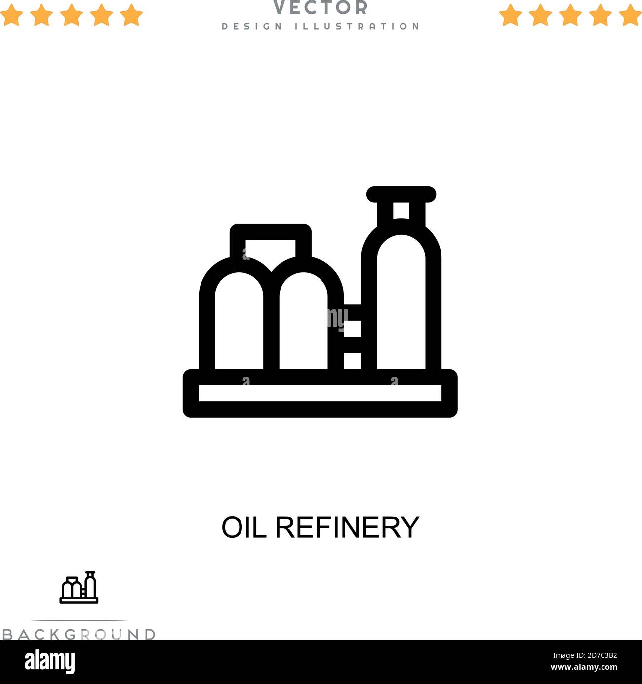 Oil refinery icon. Simple element from digital disruption collection ...