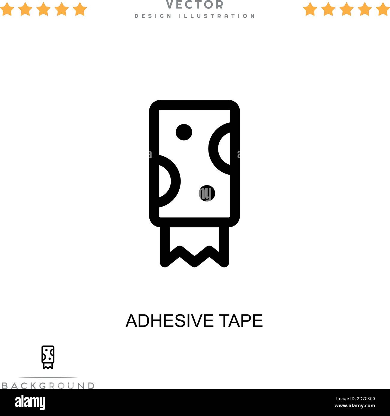 Adhesive tape icon. Simple element from digital disruption collection ...