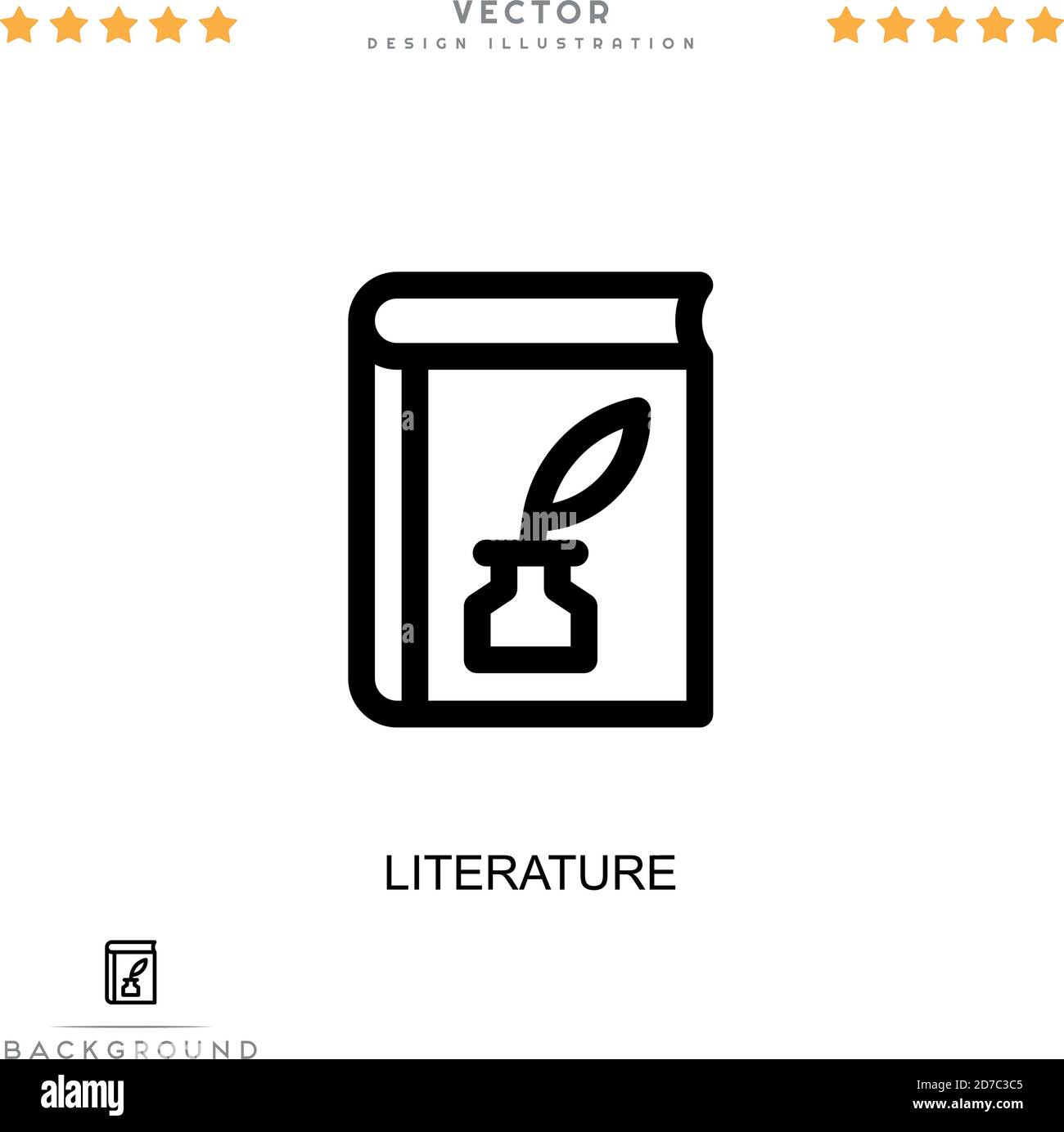 Literature icon. Simple element from digital disruption collection ...