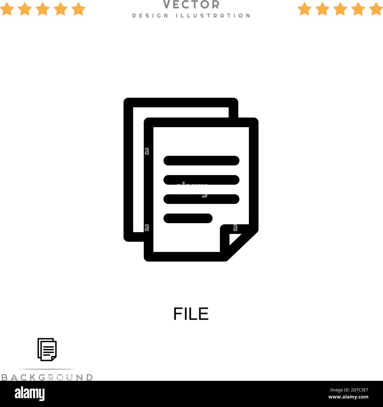 File icon. Simple element from digital disruption collection. Line File ...