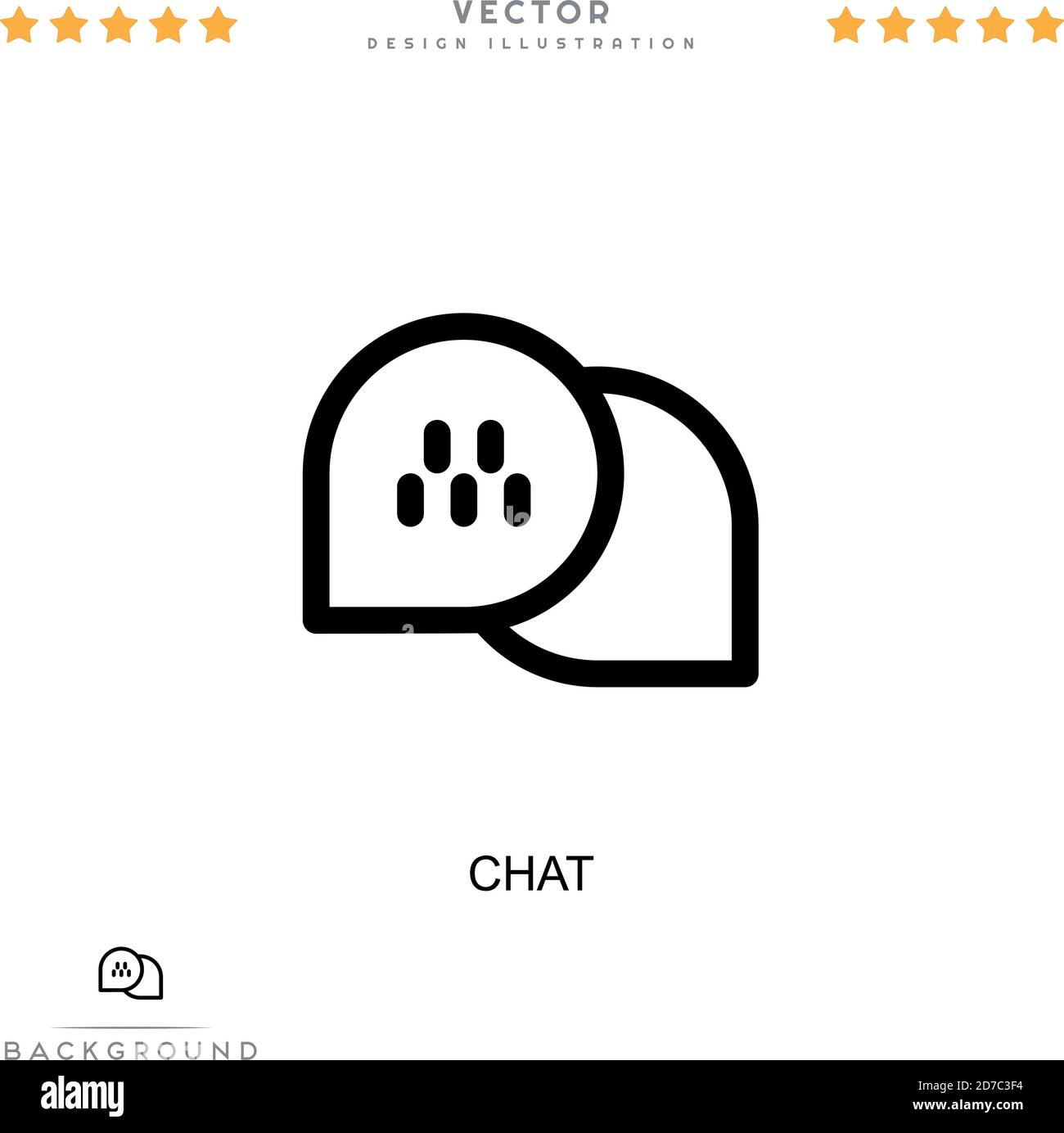 Chat icon. Simple element from digital disruption collection. Line Chat ...