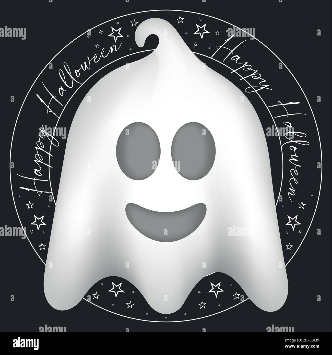 Animated Happy Ghost