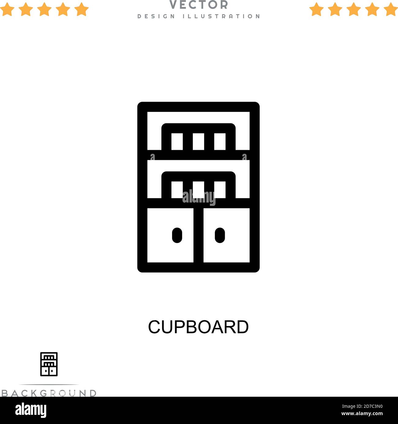 Cupboard icon. Simple element from digital disruption collection. Line ...