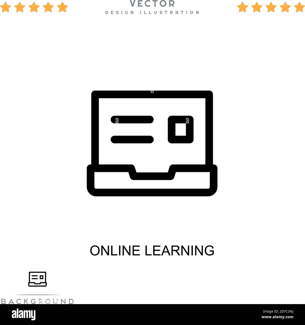 Online learning icon. Simple element from digital disruption collection ...