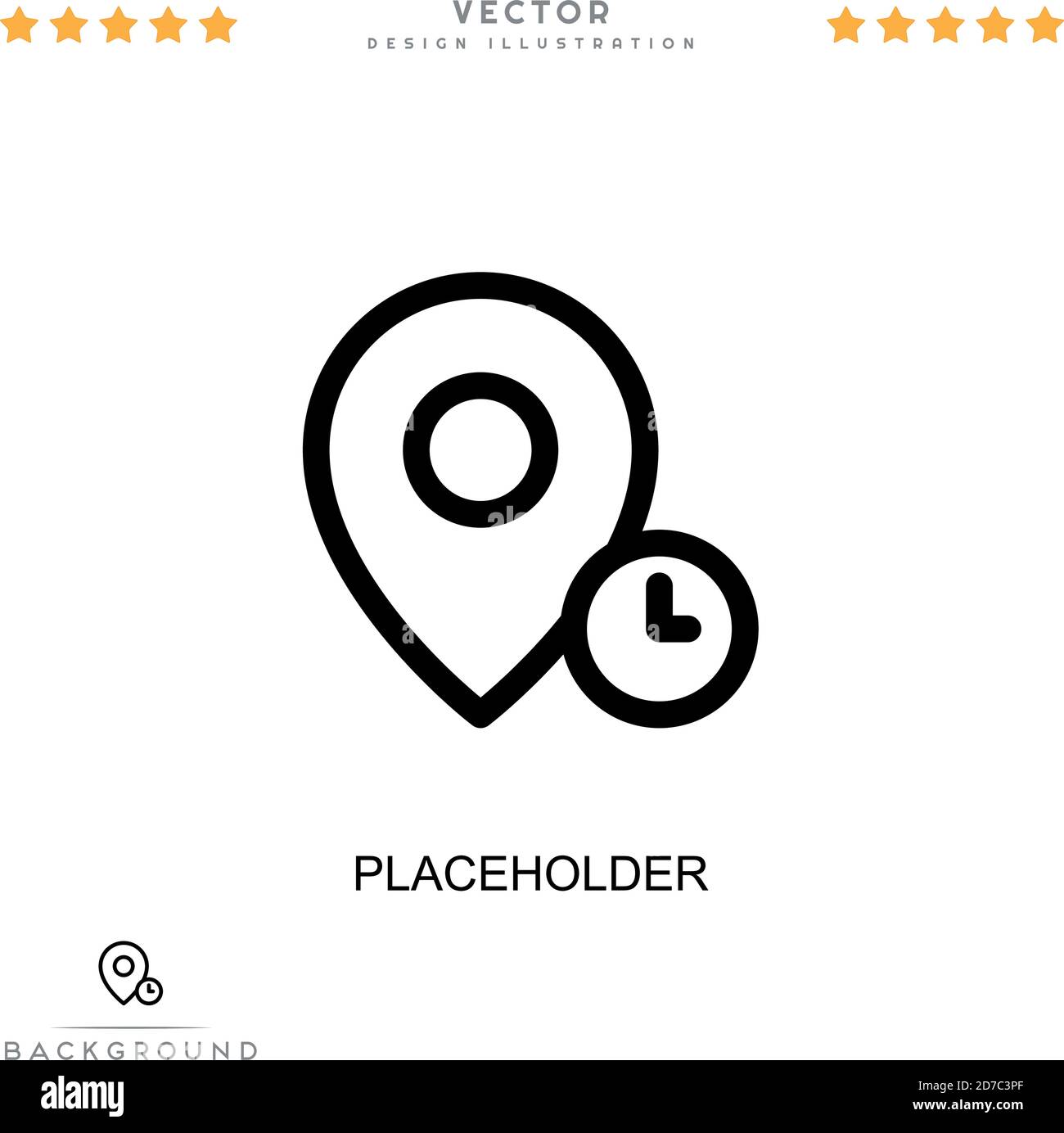 Placeholder icon. Simple element from digital disruption collection ...