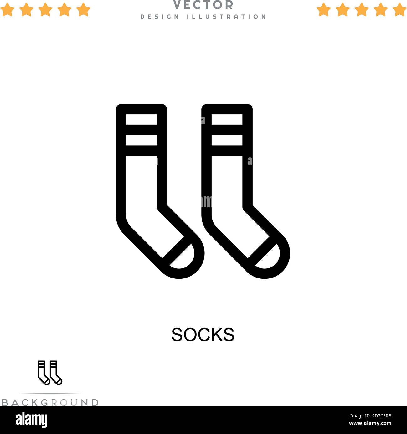 Socks icon. Simple element from digital disruption collection. Line ...