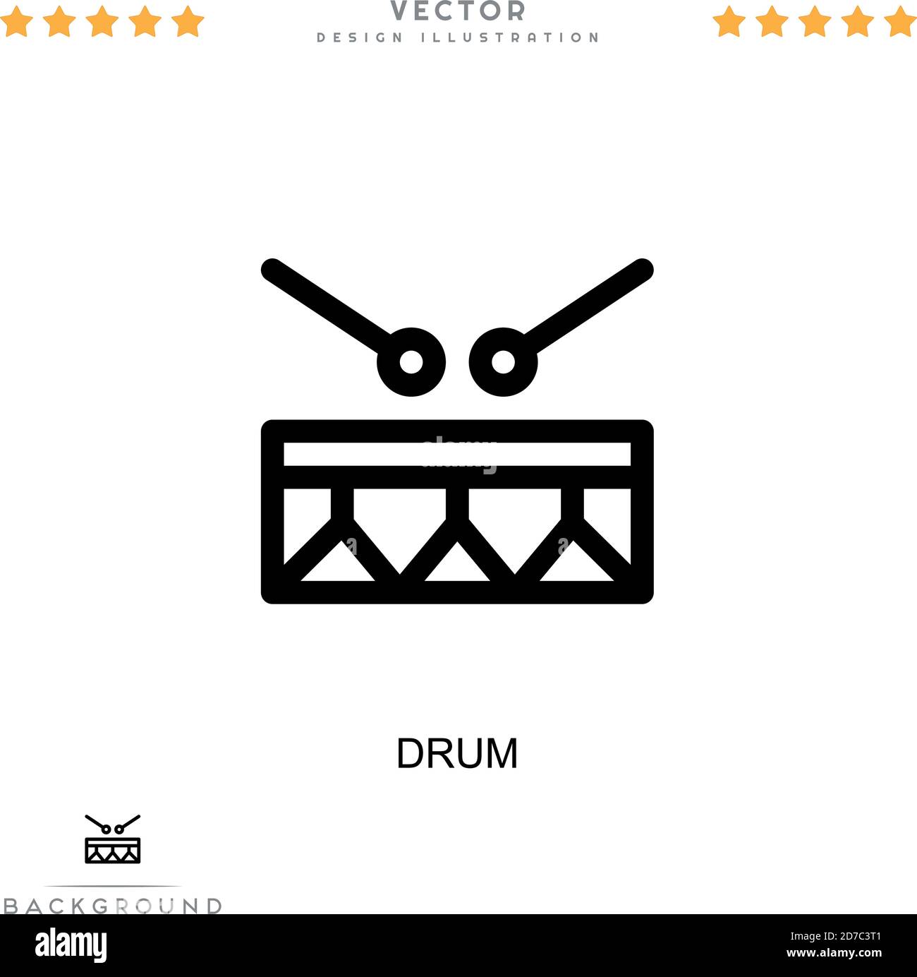 Drum icon. Simple element from digital disruption collection. Line Drum ...