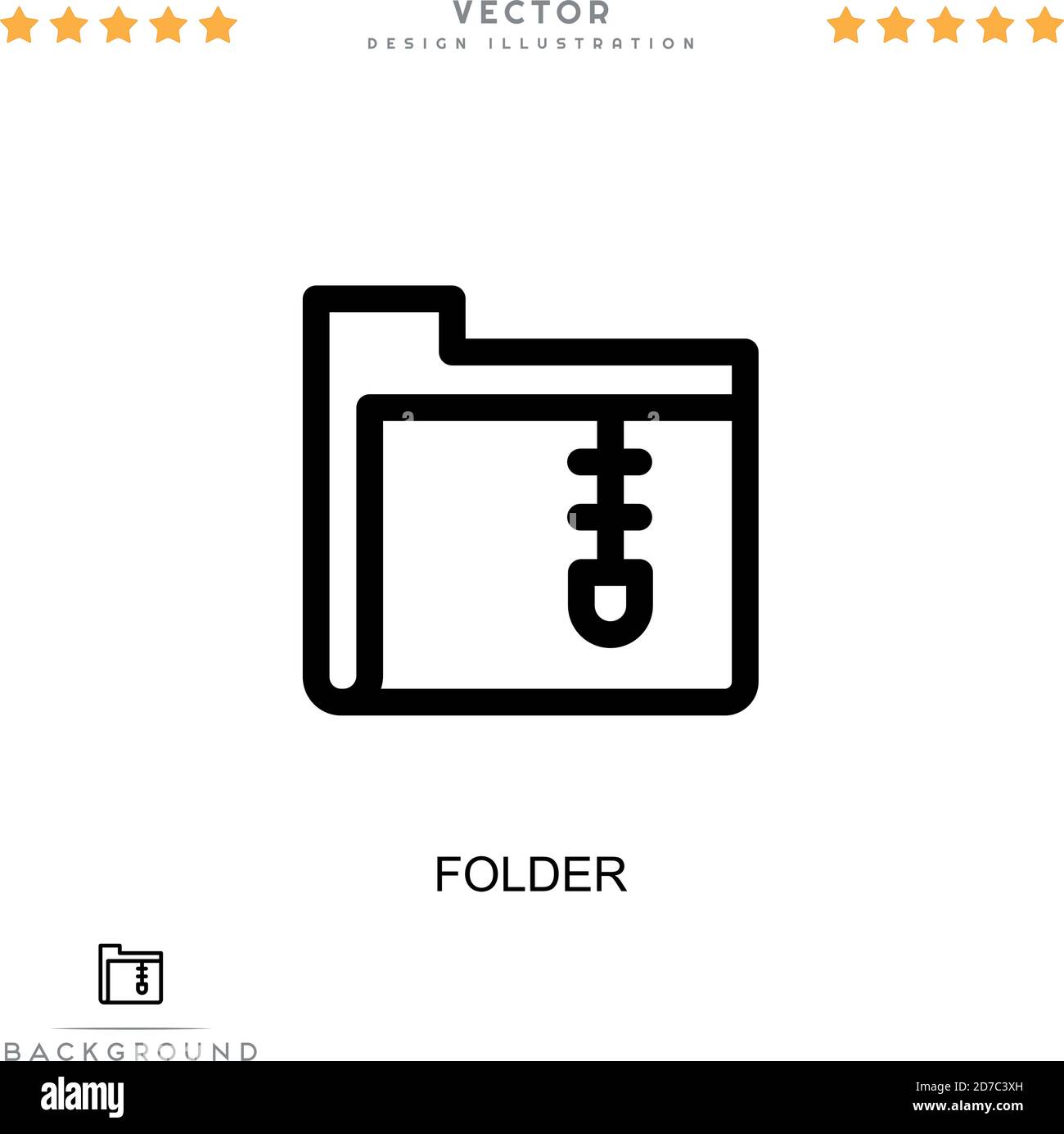 Folder icon. Simple element from digital disruption collection. Line ...