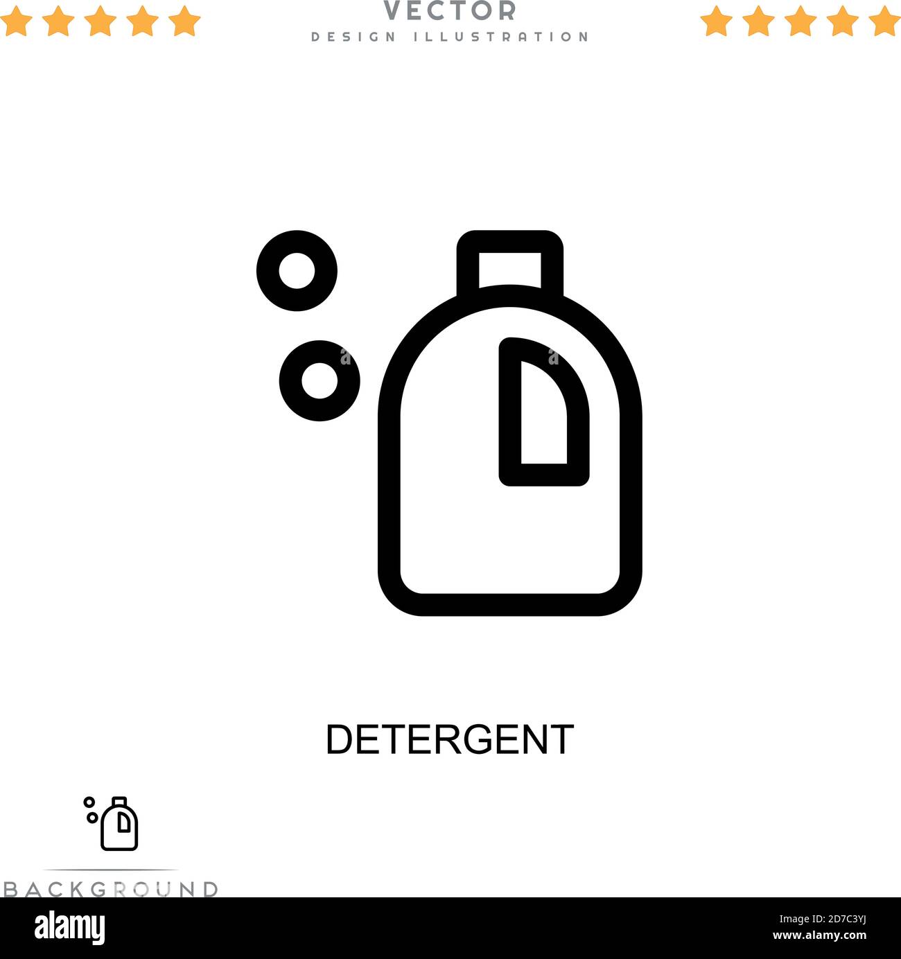Detergent icon. Simple element from digital disruption collection. Line ...