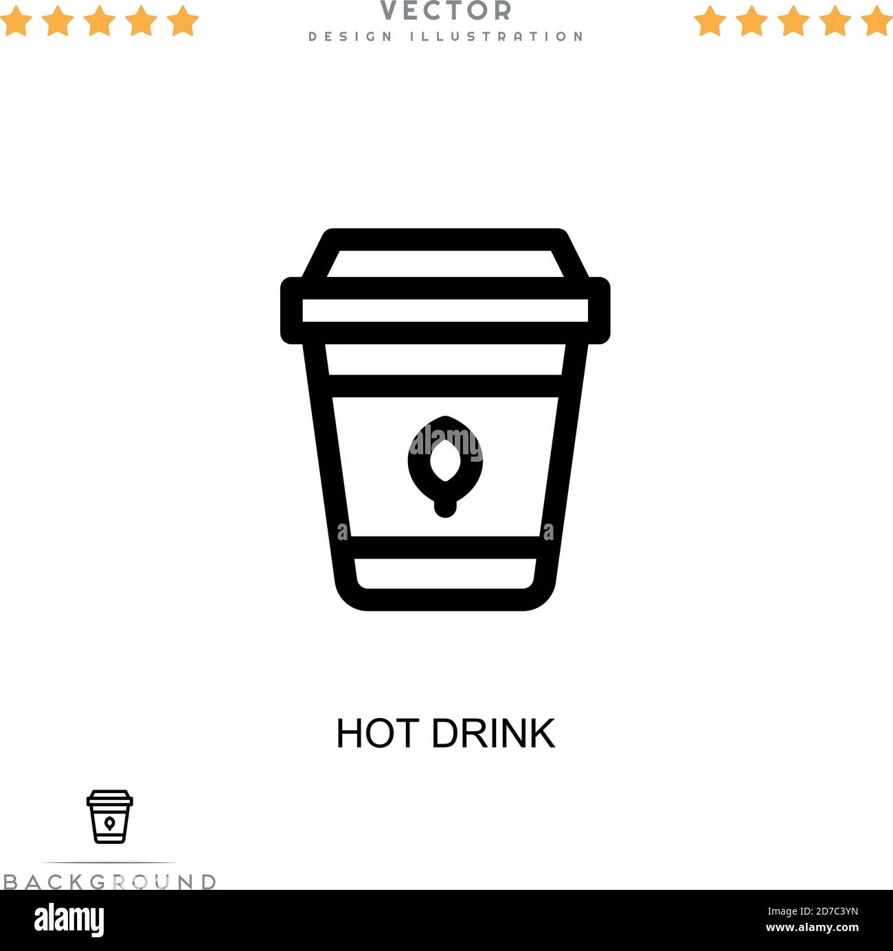 Hot drink icon. Simple element from digital disruption collection. Line ...