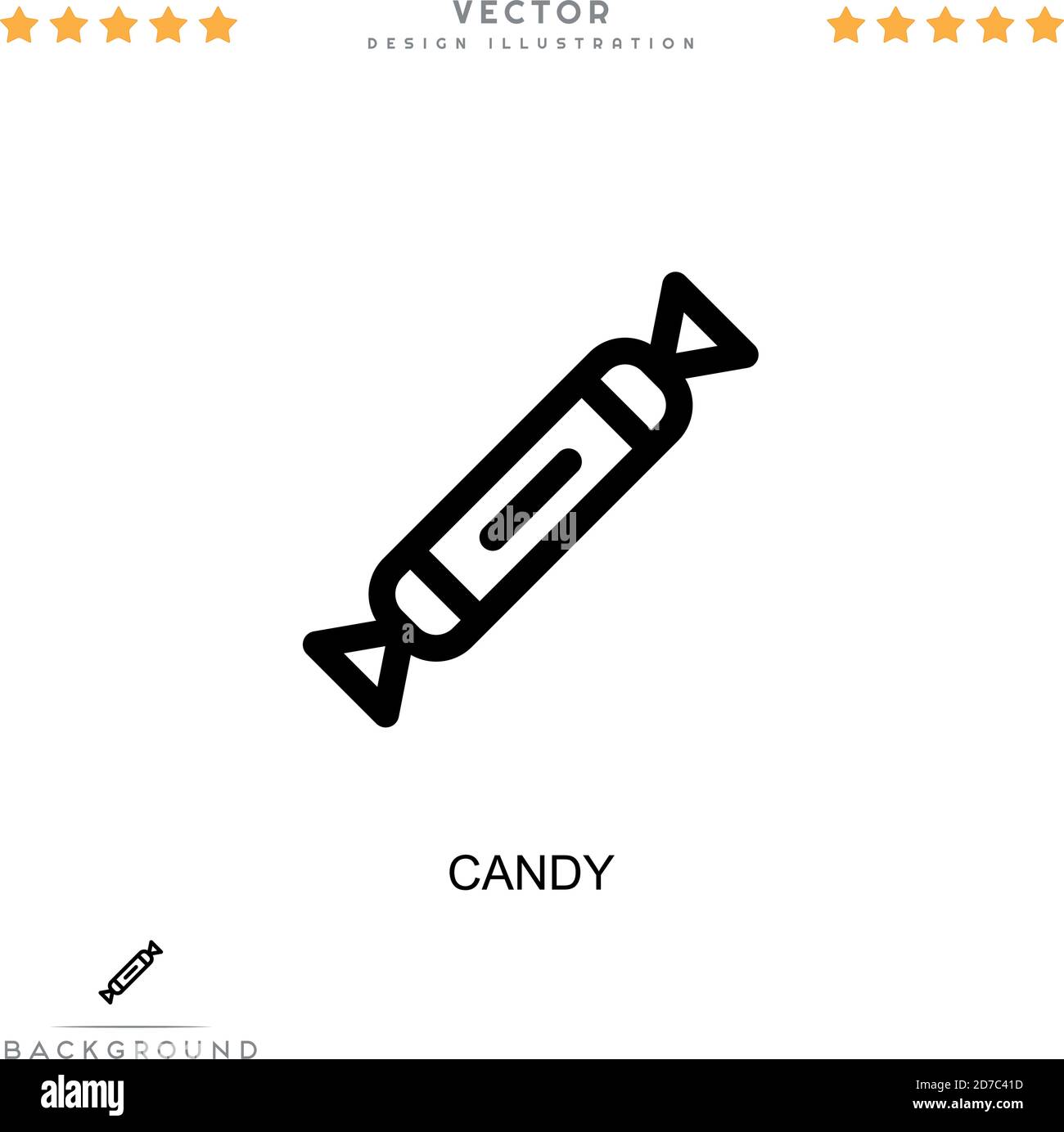 Candy icon. Simple element from digital disruption collection. Line ...