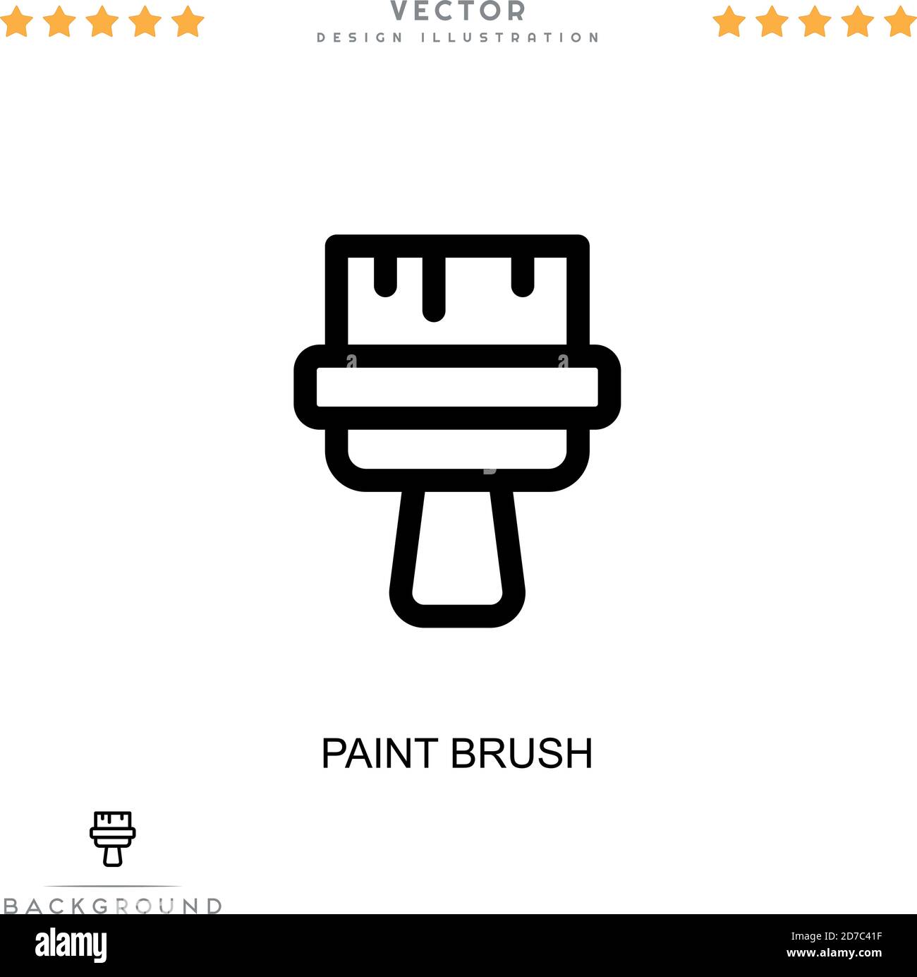 Paint brush icon. Simple element from digital disruption collection ...