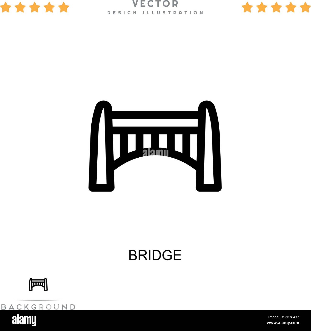 Bridge icon. Simple element from digital disruption collection. Line ...
