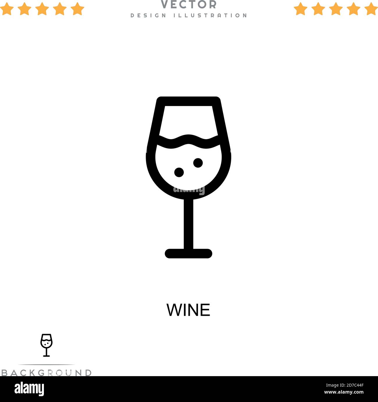 Wine icon. Simple element from digital disruption collection. Line Wine ...