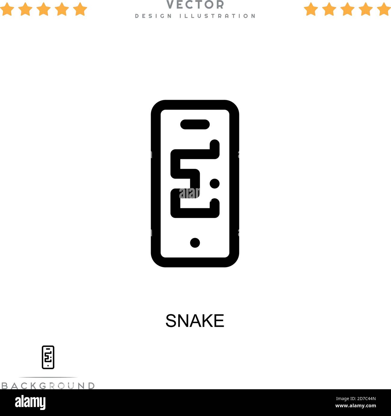 Snake icon. Simple element from digital disruption collection. Line ...