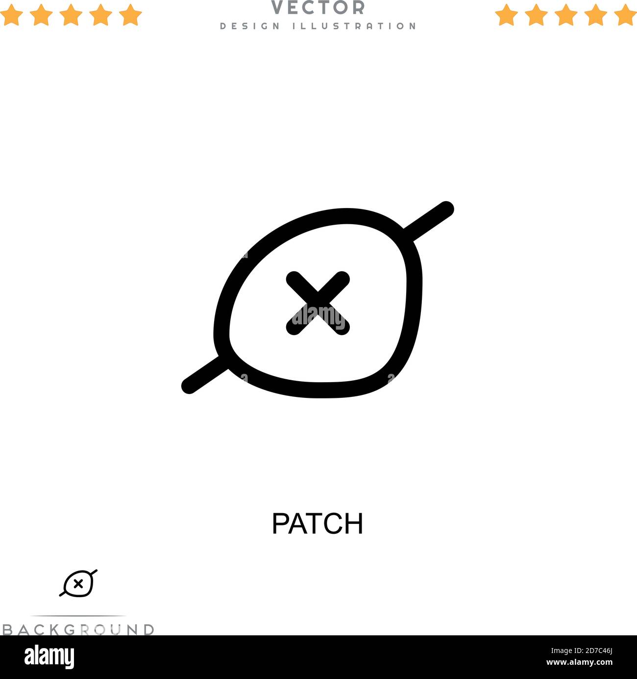 Patch icon. Simple element from digital disruption collection. Line ...