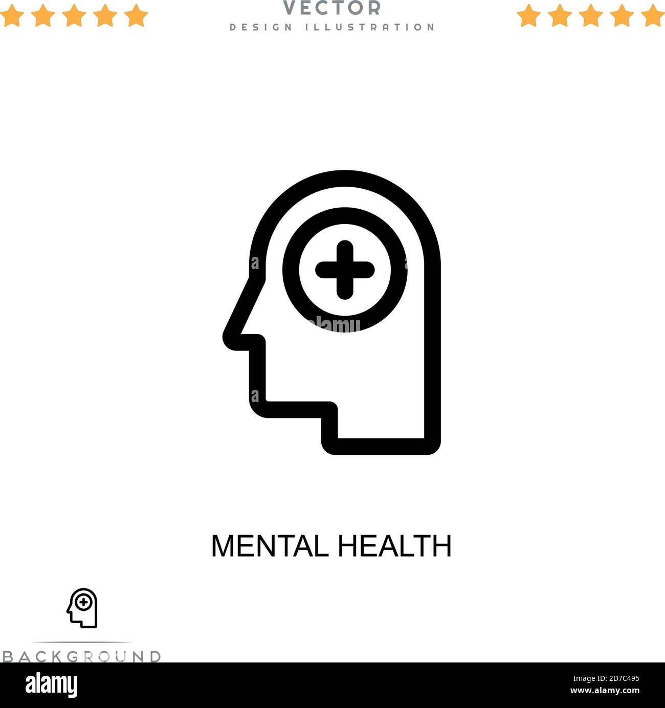 Mental health icon. Simple element from digital disruption collection ...