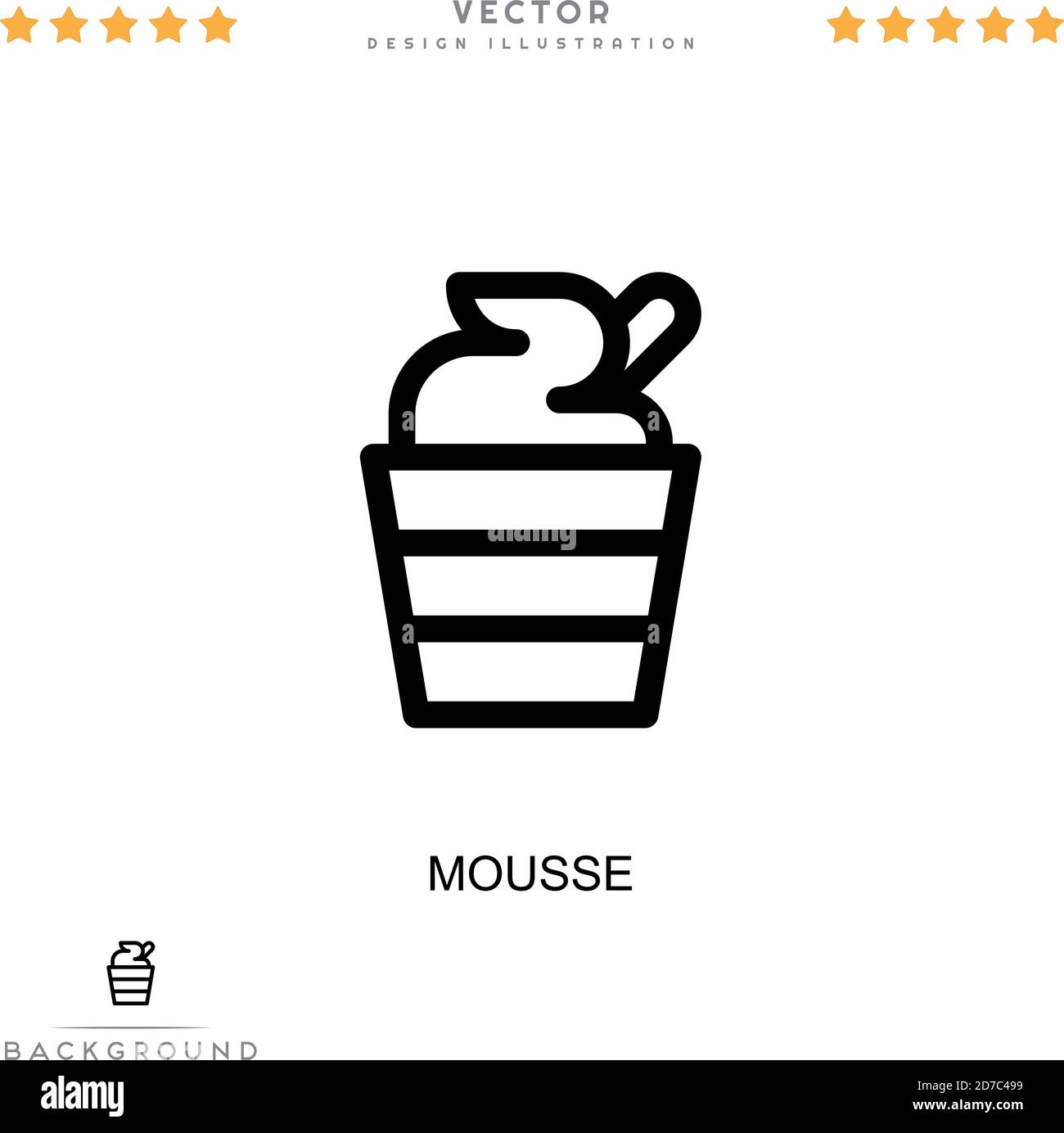 Mousse icon. Simple element from digital disruption collection. Line ...