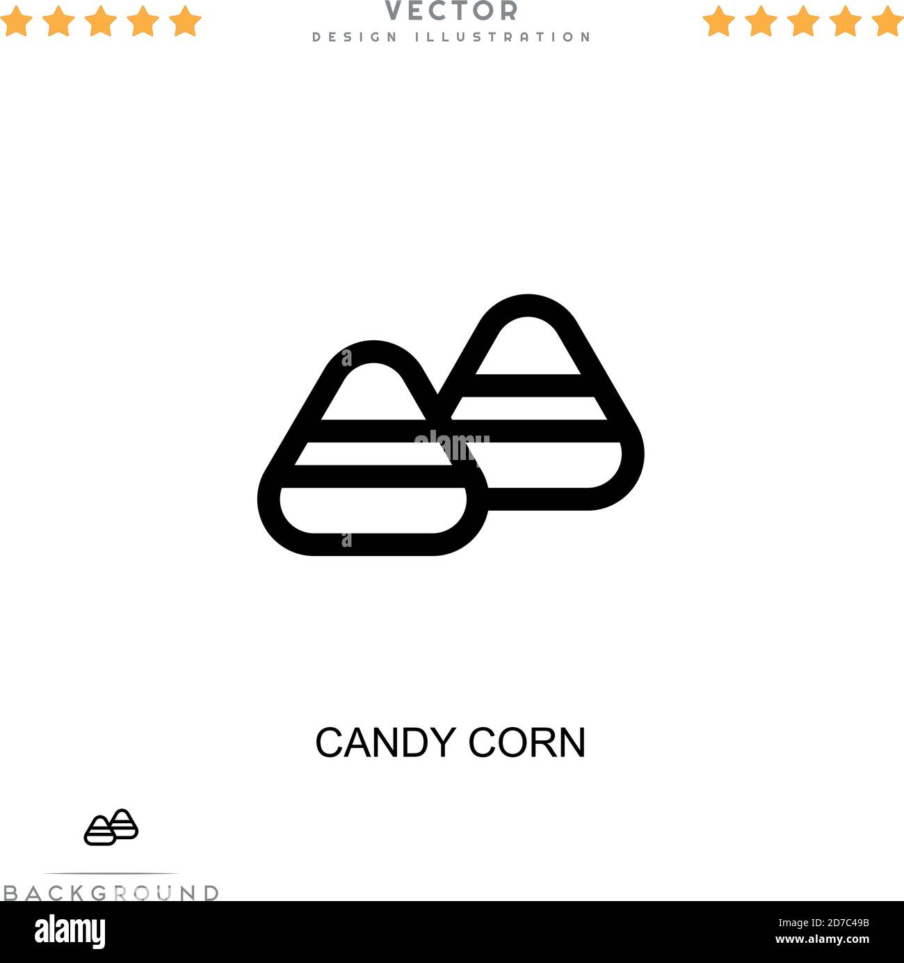 Candy corn icon. Simple element from digital disruption collection ...