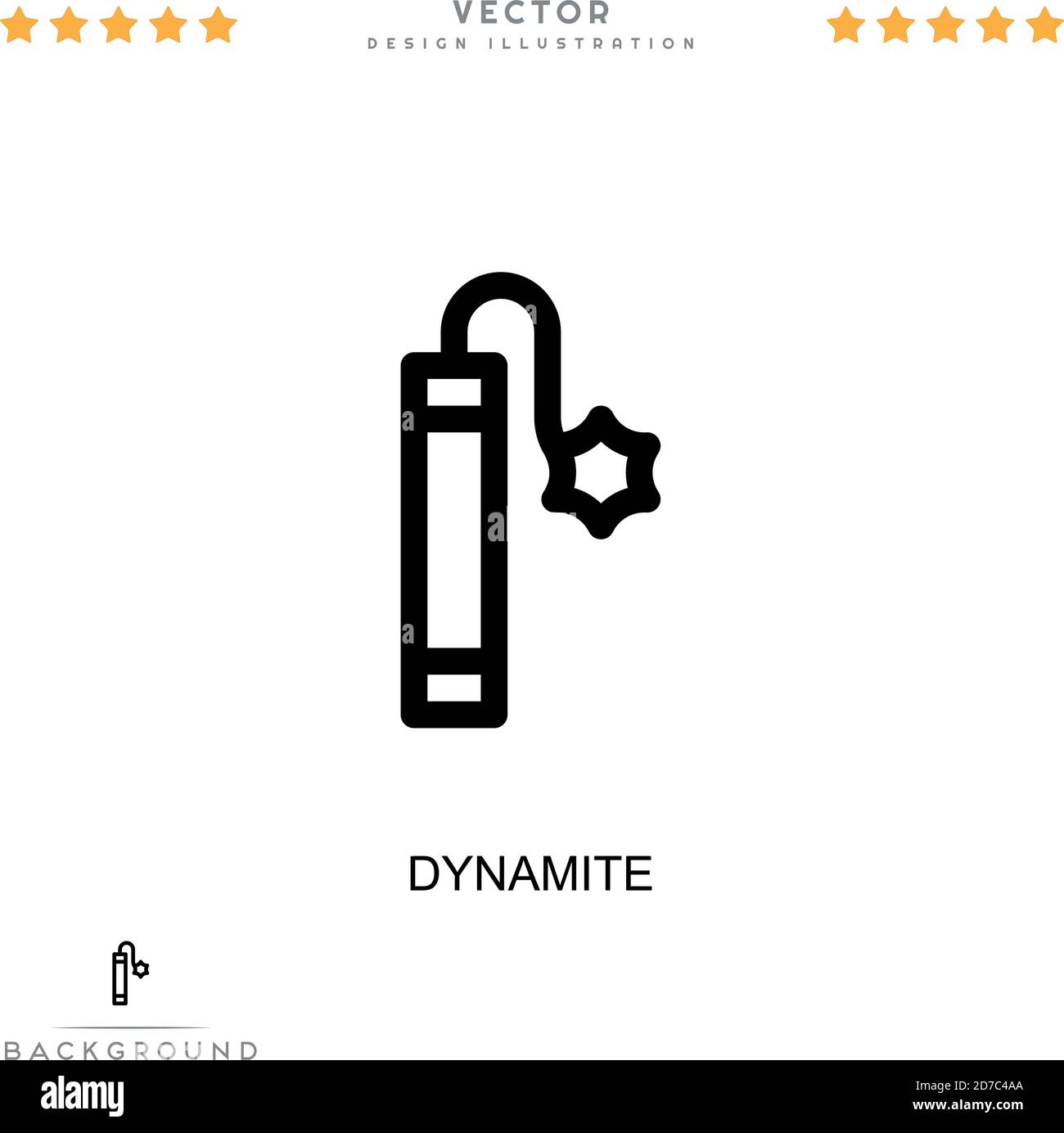 Dynamite icon. Simple element from digital disruption collection. Line ...