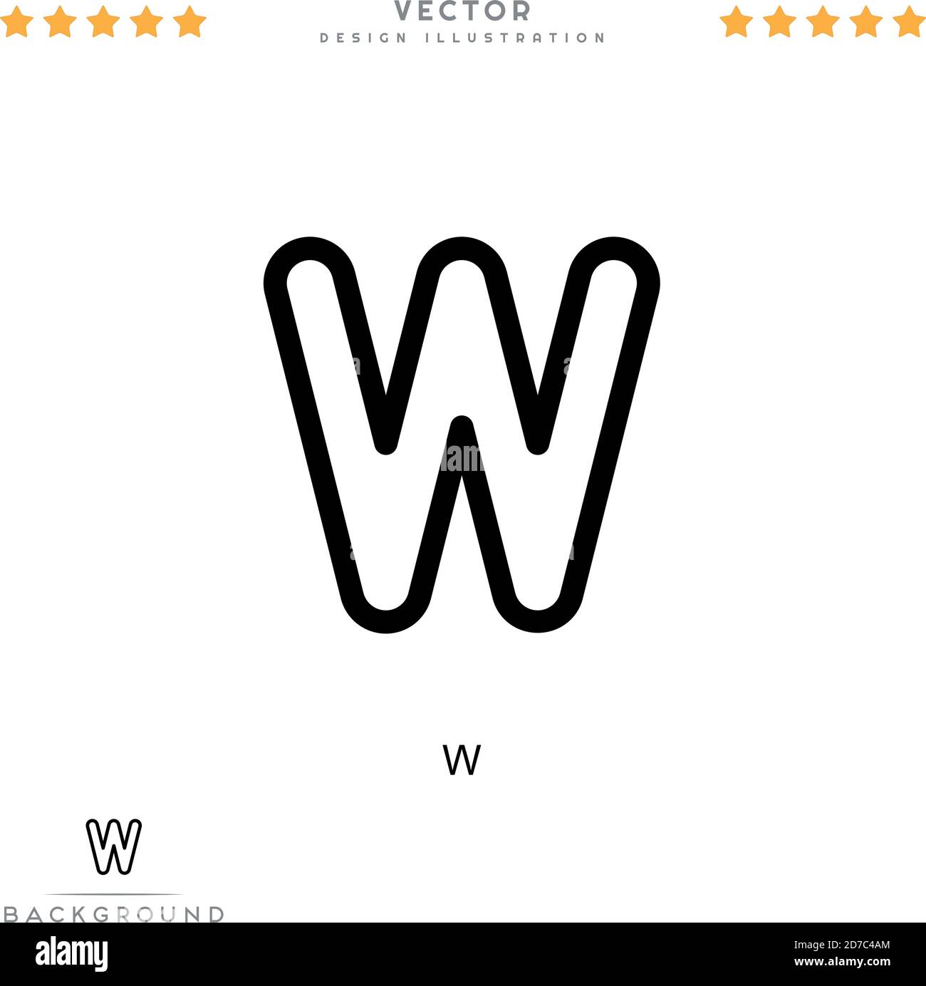 W icon. Simple element from digital disruption collection. Line W icon ...