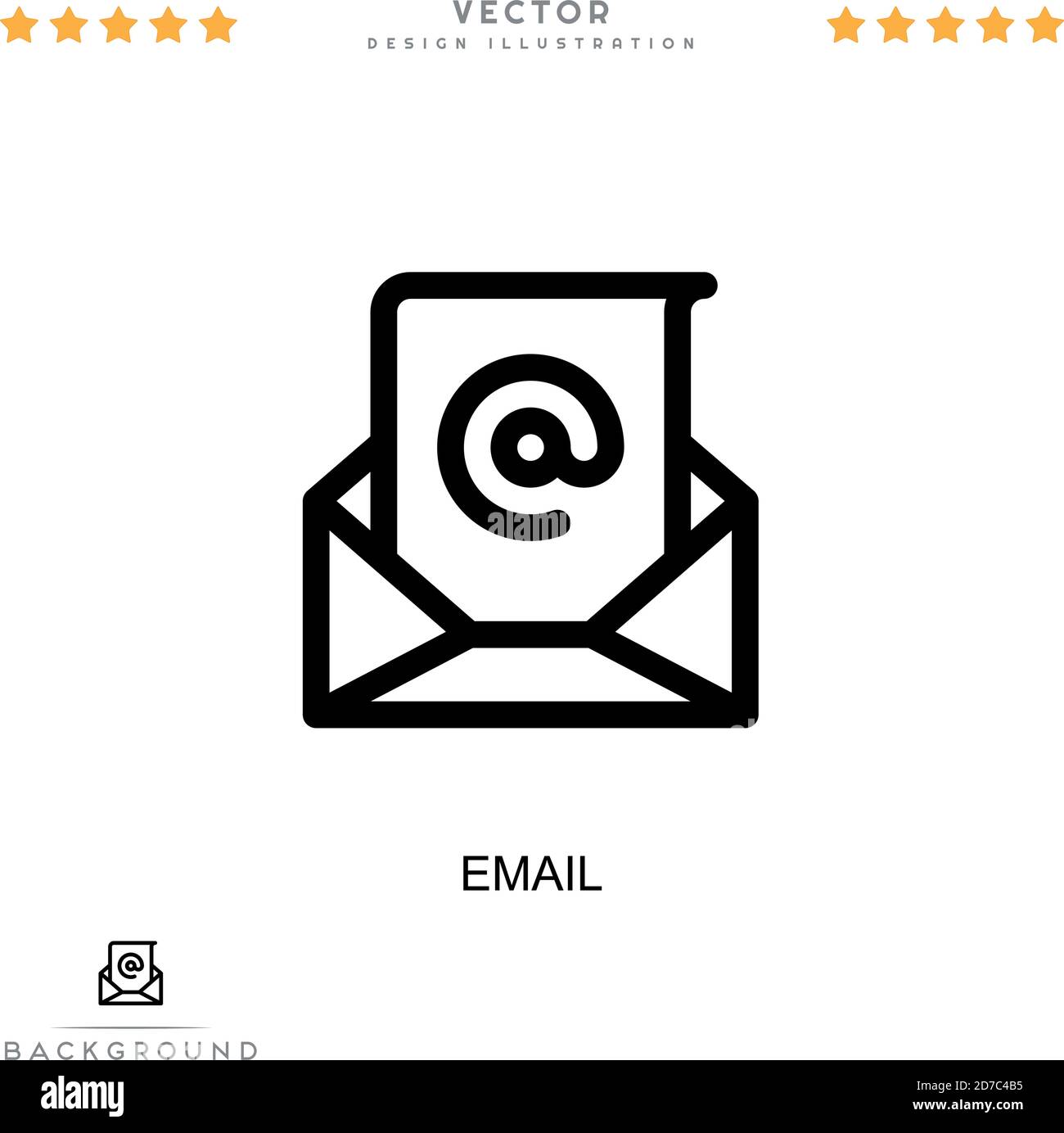 Email icon. Simple element from digital disruption collection. Line ...