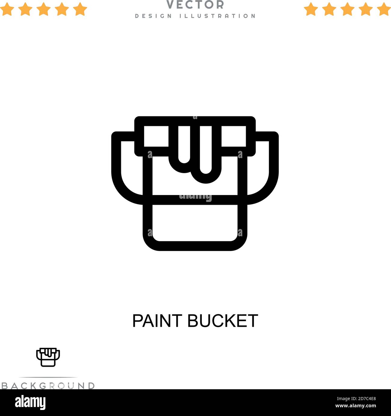 Paint bucket icon. Simple element from digital disruption collection ...