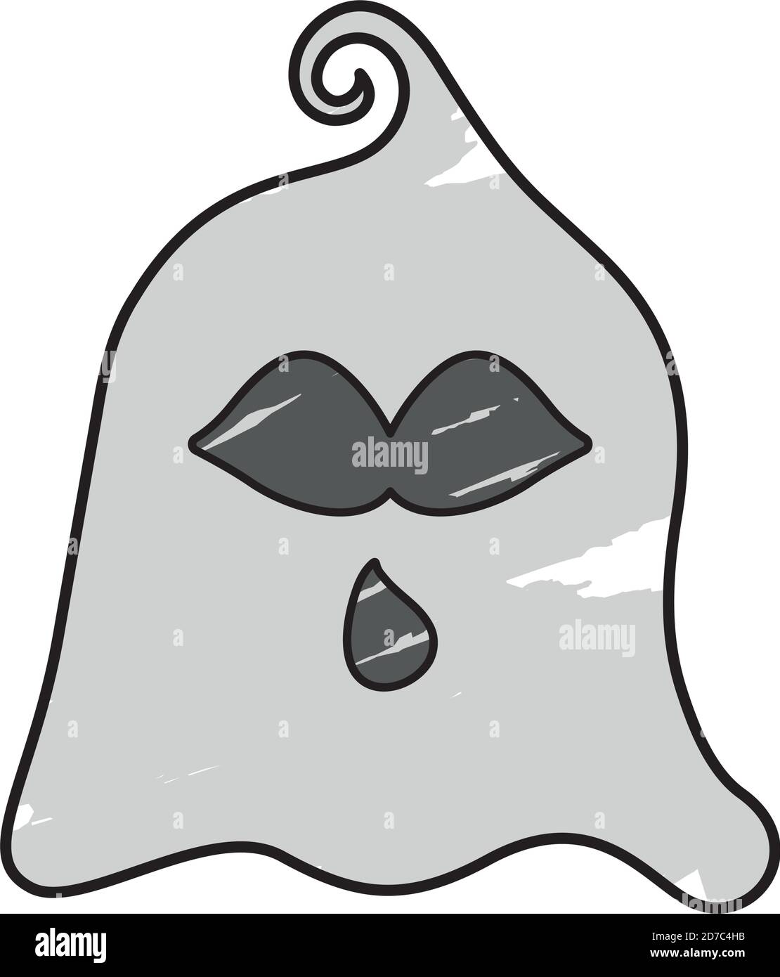 Isolated ghost cartoon. Halloween season cartoon - Vector Stock Vector ...