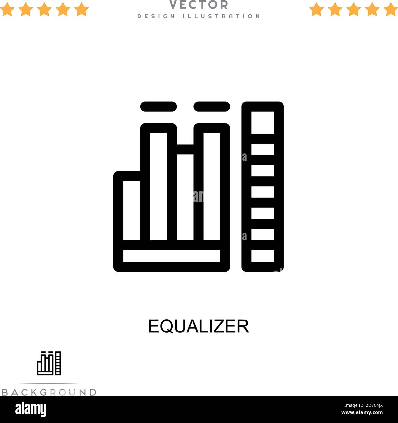 Equalizer icon. Simple element from digital disruption collection. Line ...