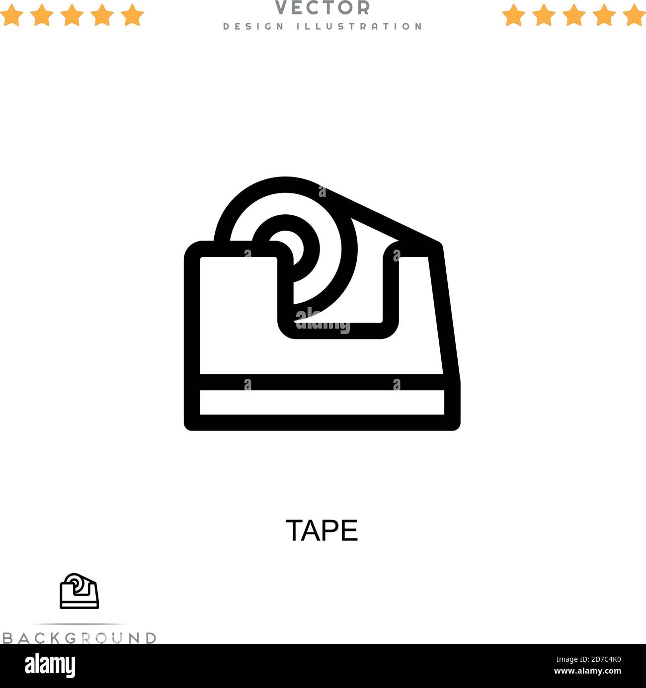Tape icon. Simple element from digital disruption collection. Line Tape ...