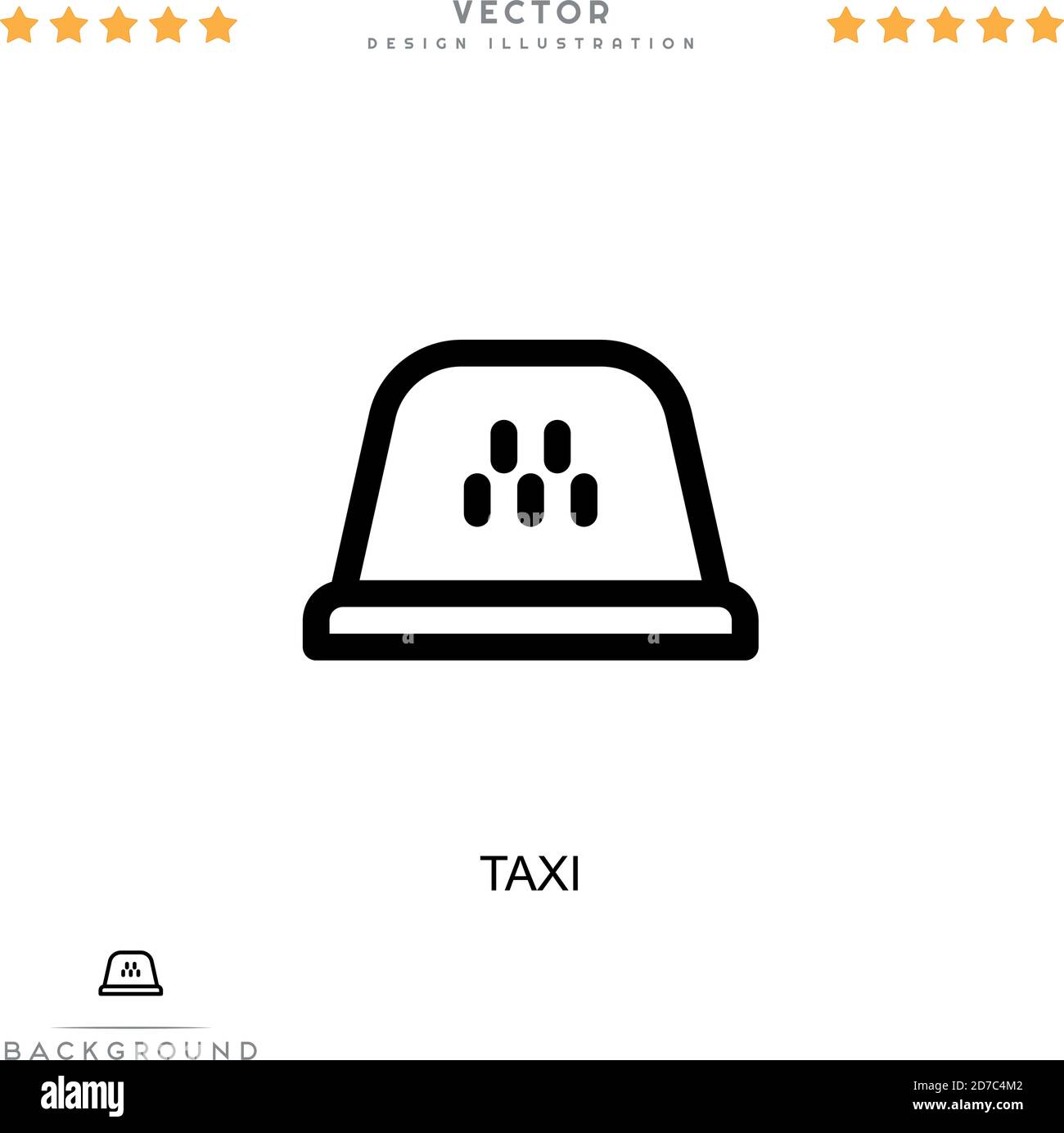 Taxi icon. Simple element from digital disruption collection. Line Taxi ...