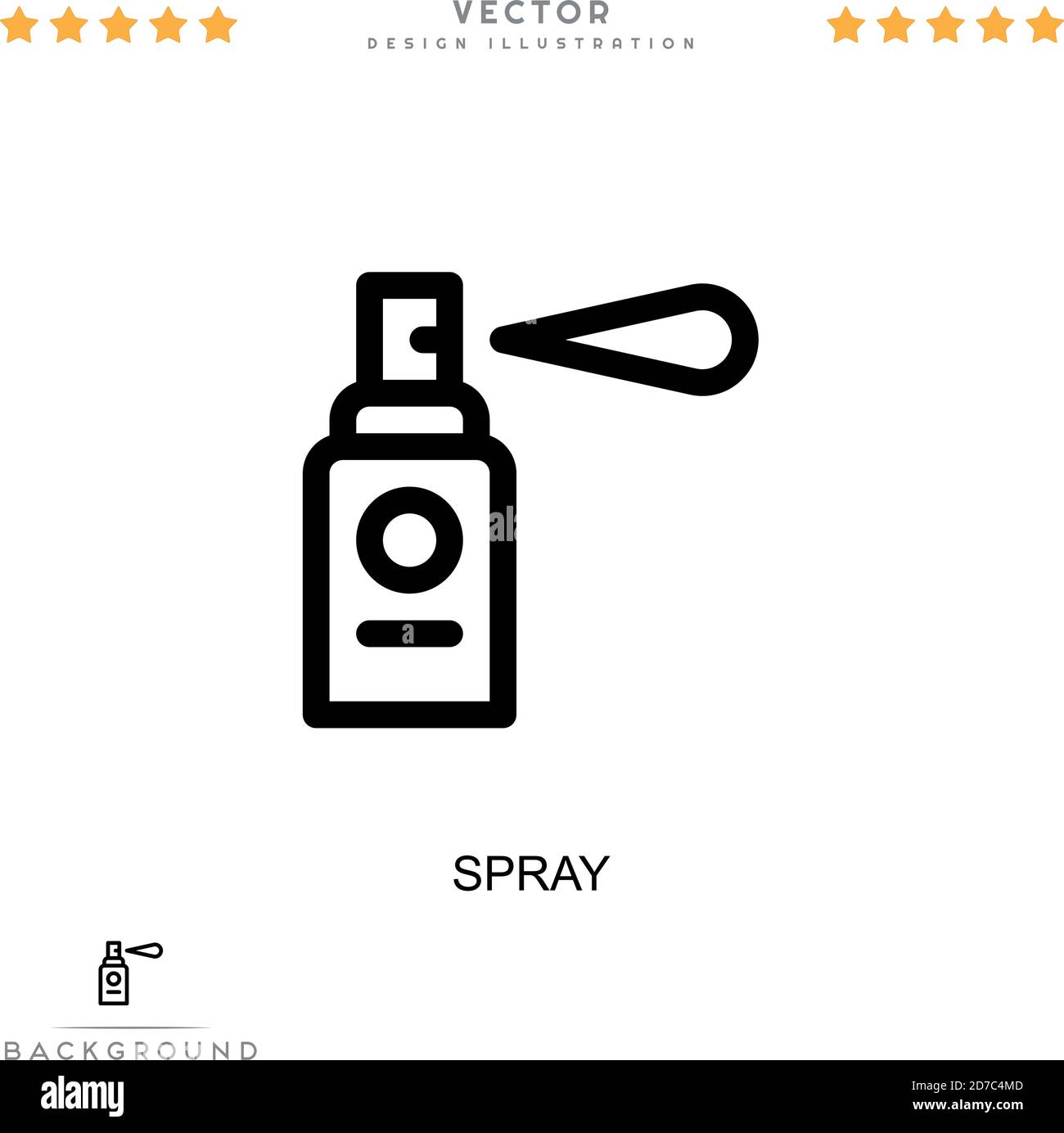 Spray icon. Simple element from digital disruption collection. Line ...