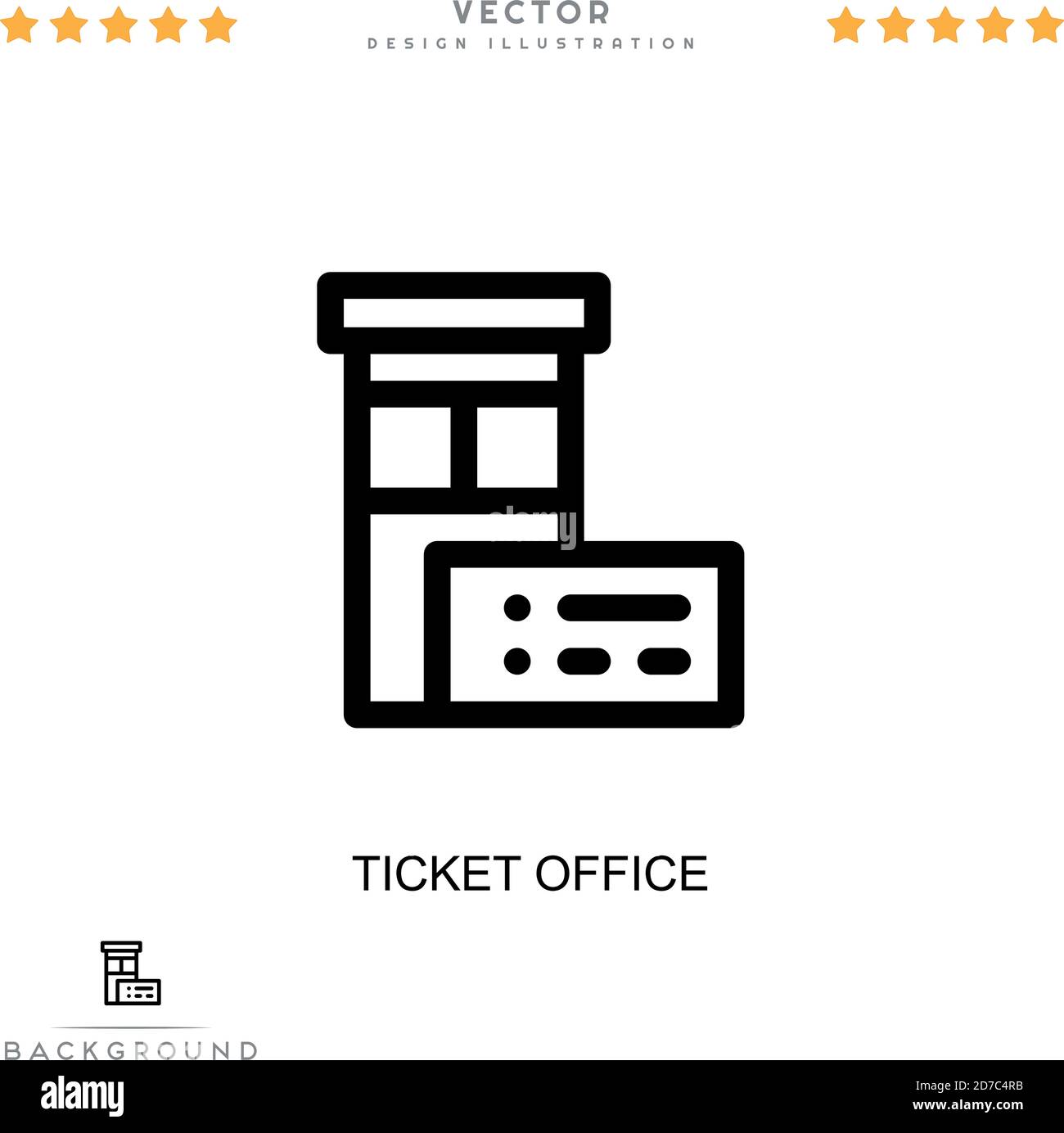 Ticket office icon. Simple element from digital disruption collection ...