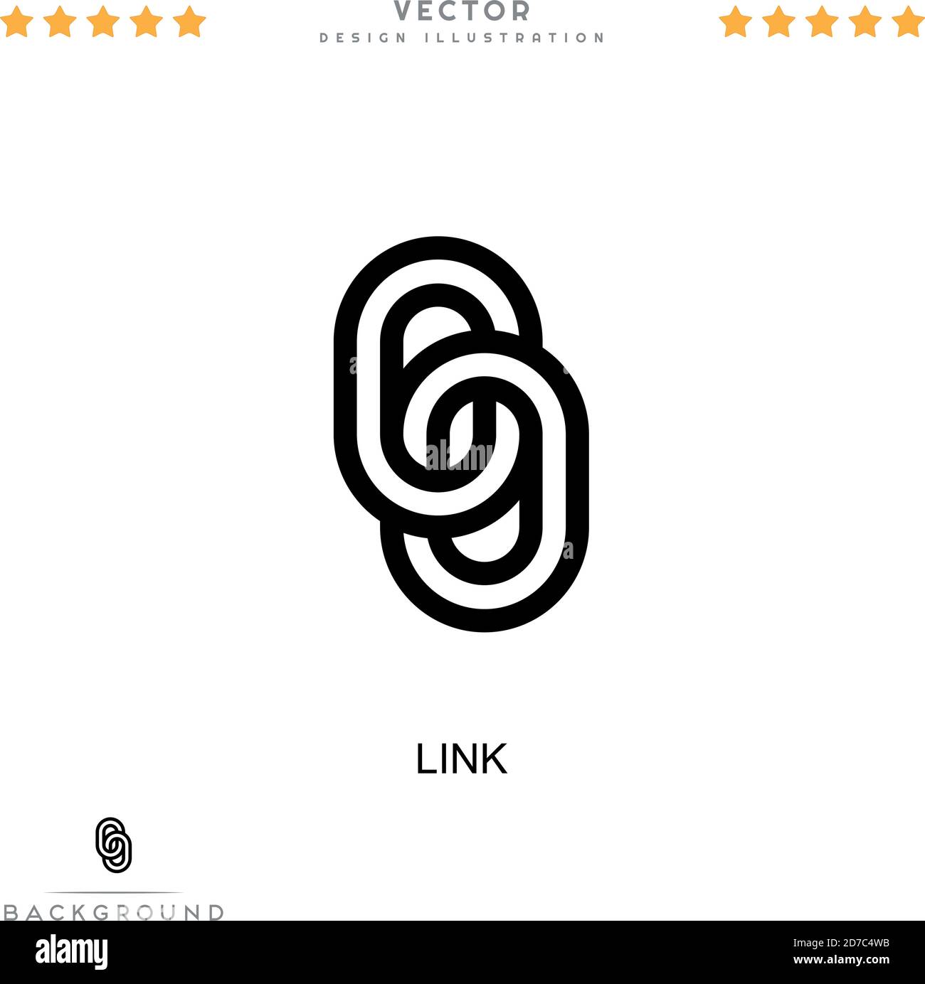 Link icon. Simple element from digital disruption collection. Line Link ...