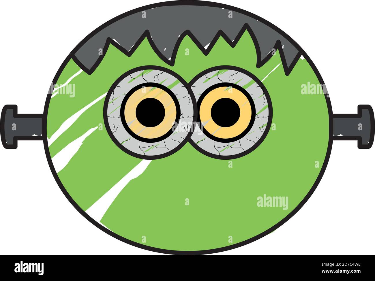 Isolated monster head Stock Vector Images - Alamy