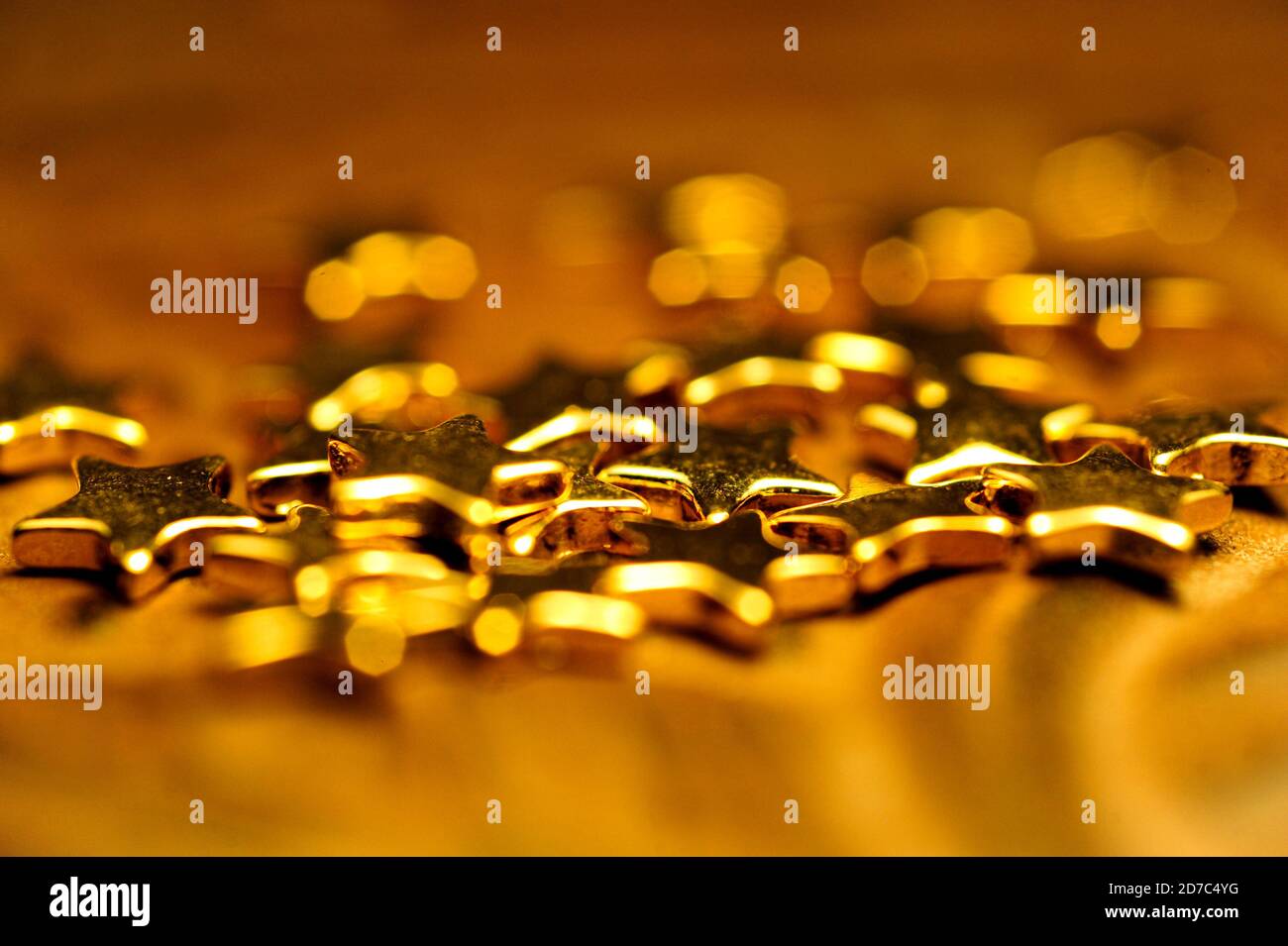Gold jewel stars on retro background Stock Photo - Alamy